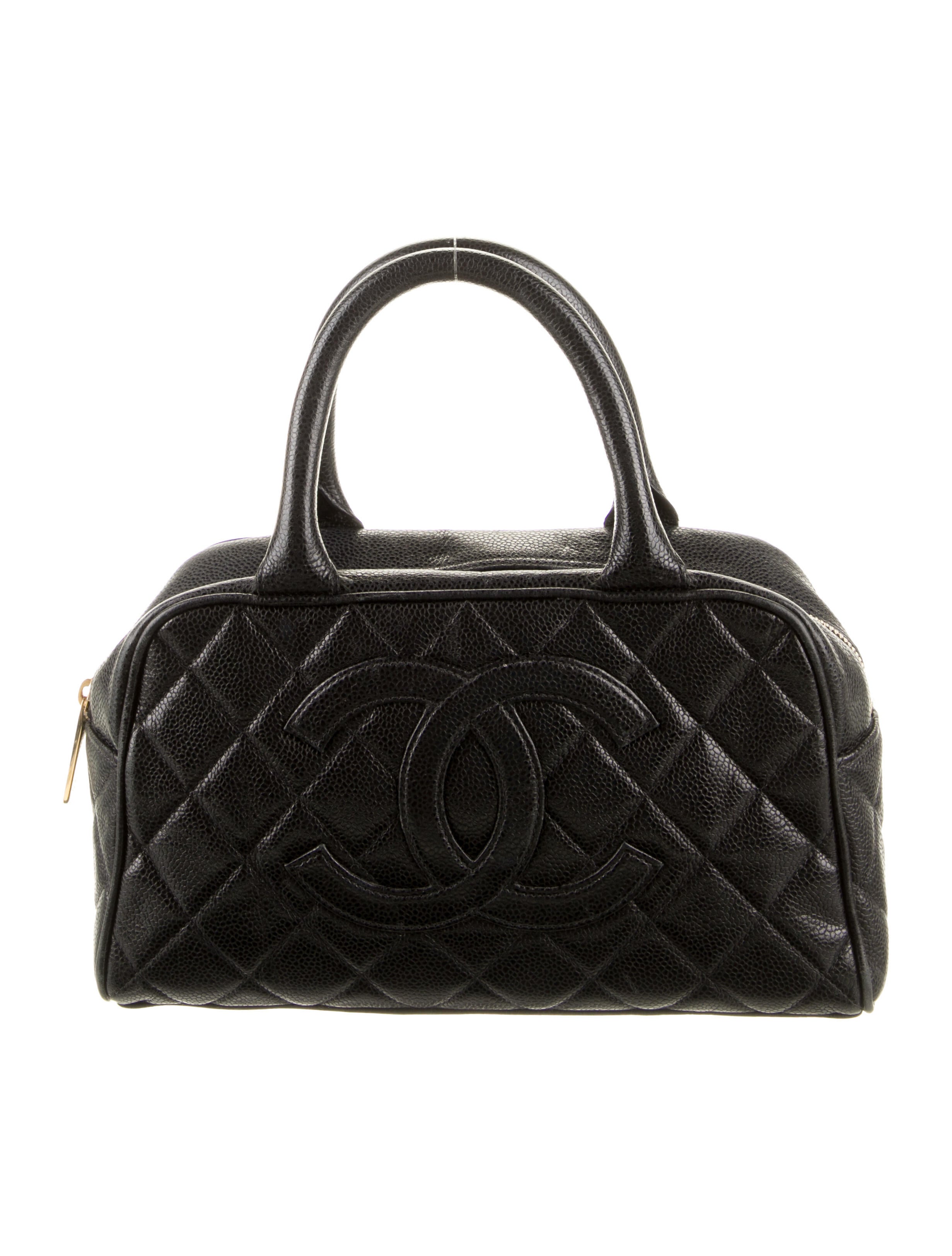 Chanel Small Timeless Bowling Bag - Black Handle Bags, Handbags ...