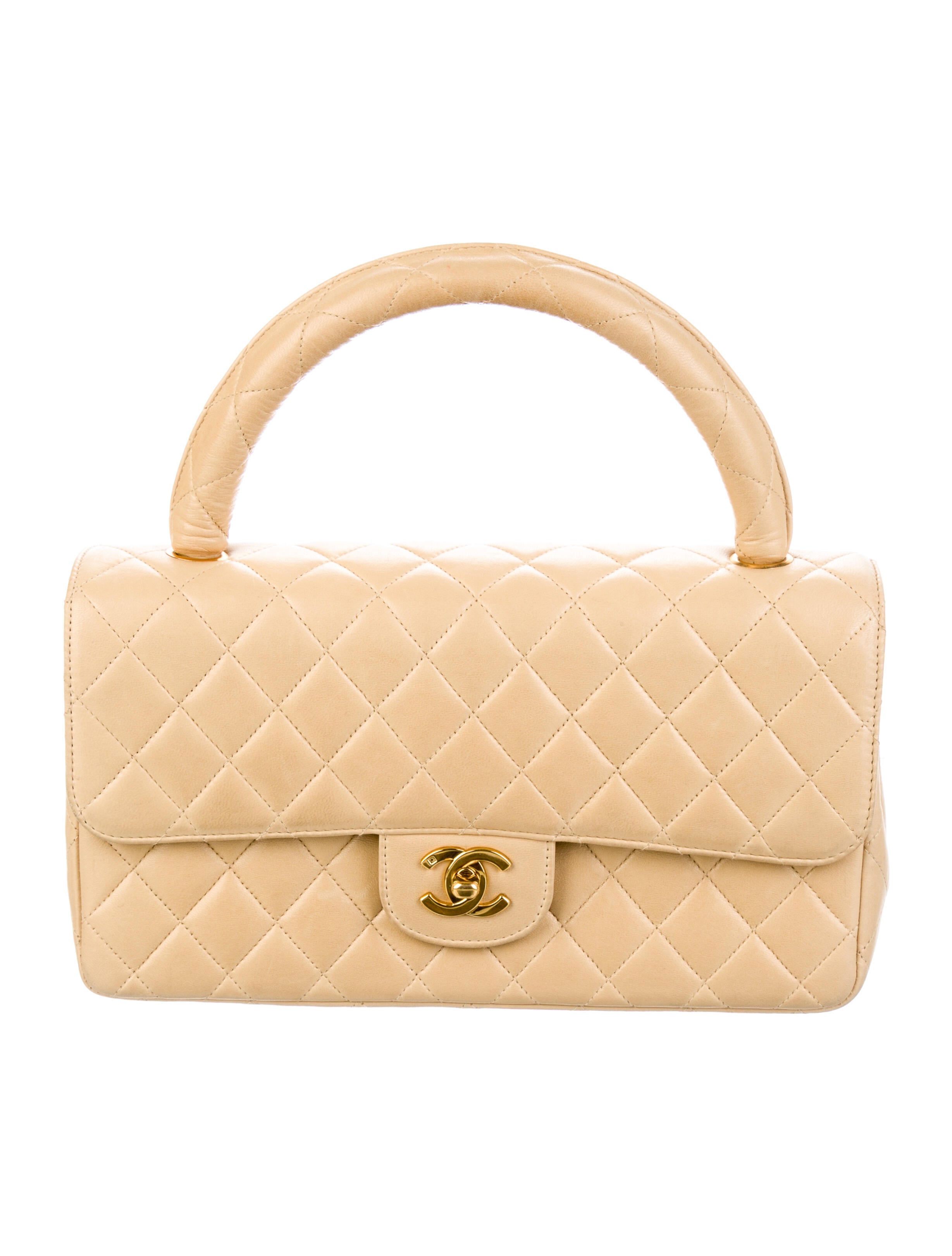 Chanel Quilted Medallion Tote - Neutrals Handle Bags, Handbags ...