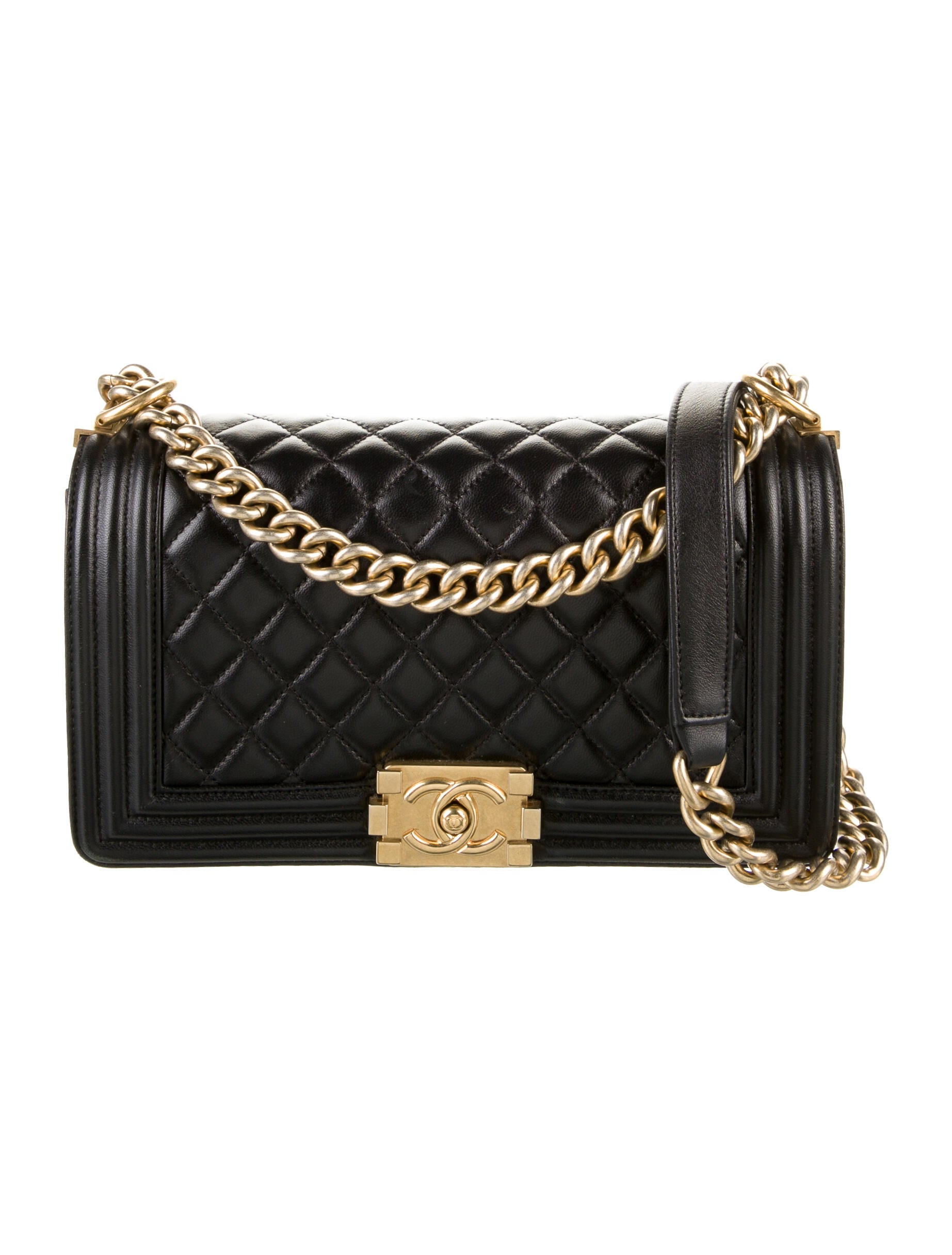 Chanel Medium Enchained Boy Bag - Black Shoulder Bags, Handbags ...