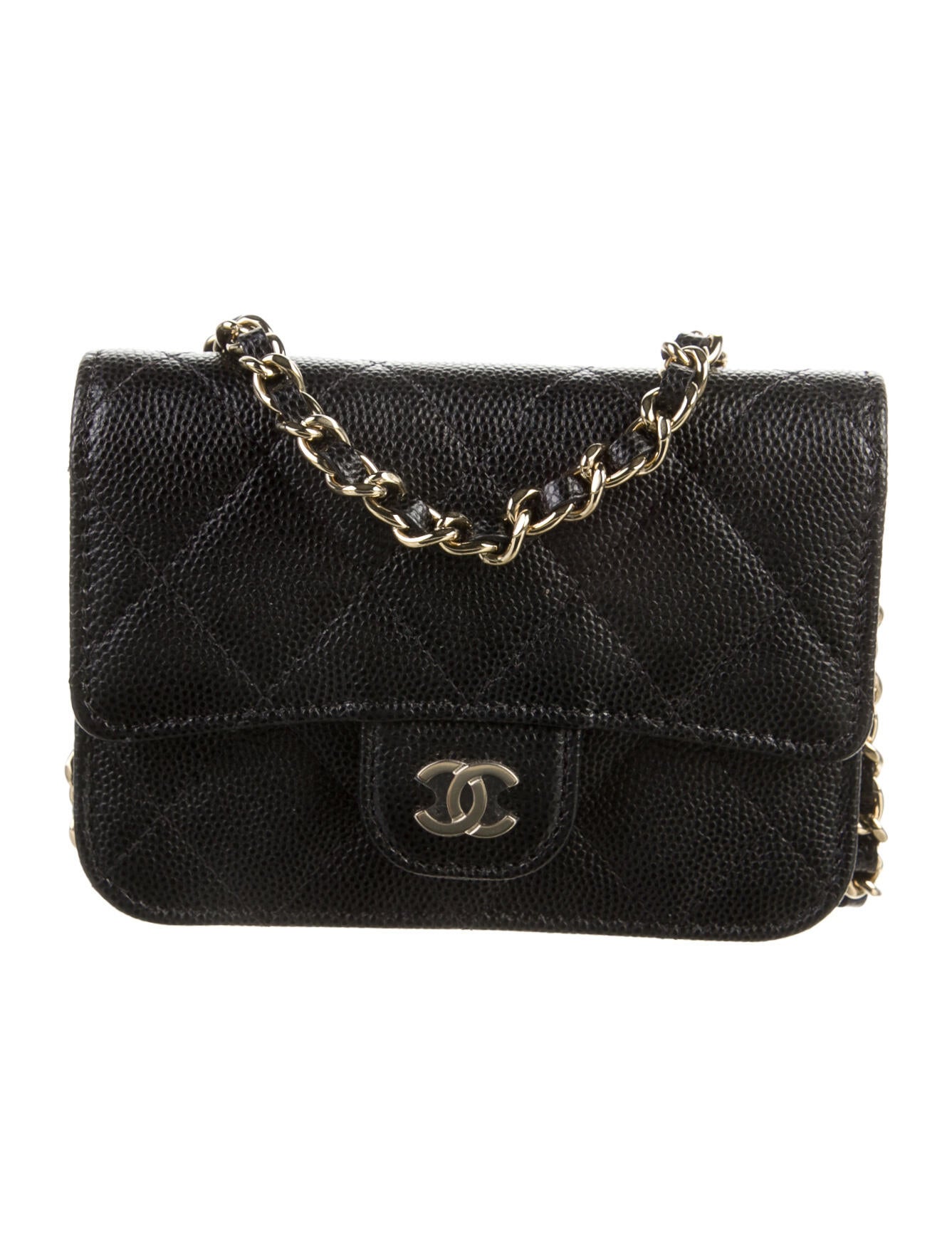 Chanel Perforated Mini Flap Bag - Black Mini Bags, Handbags - CHA175370 ...