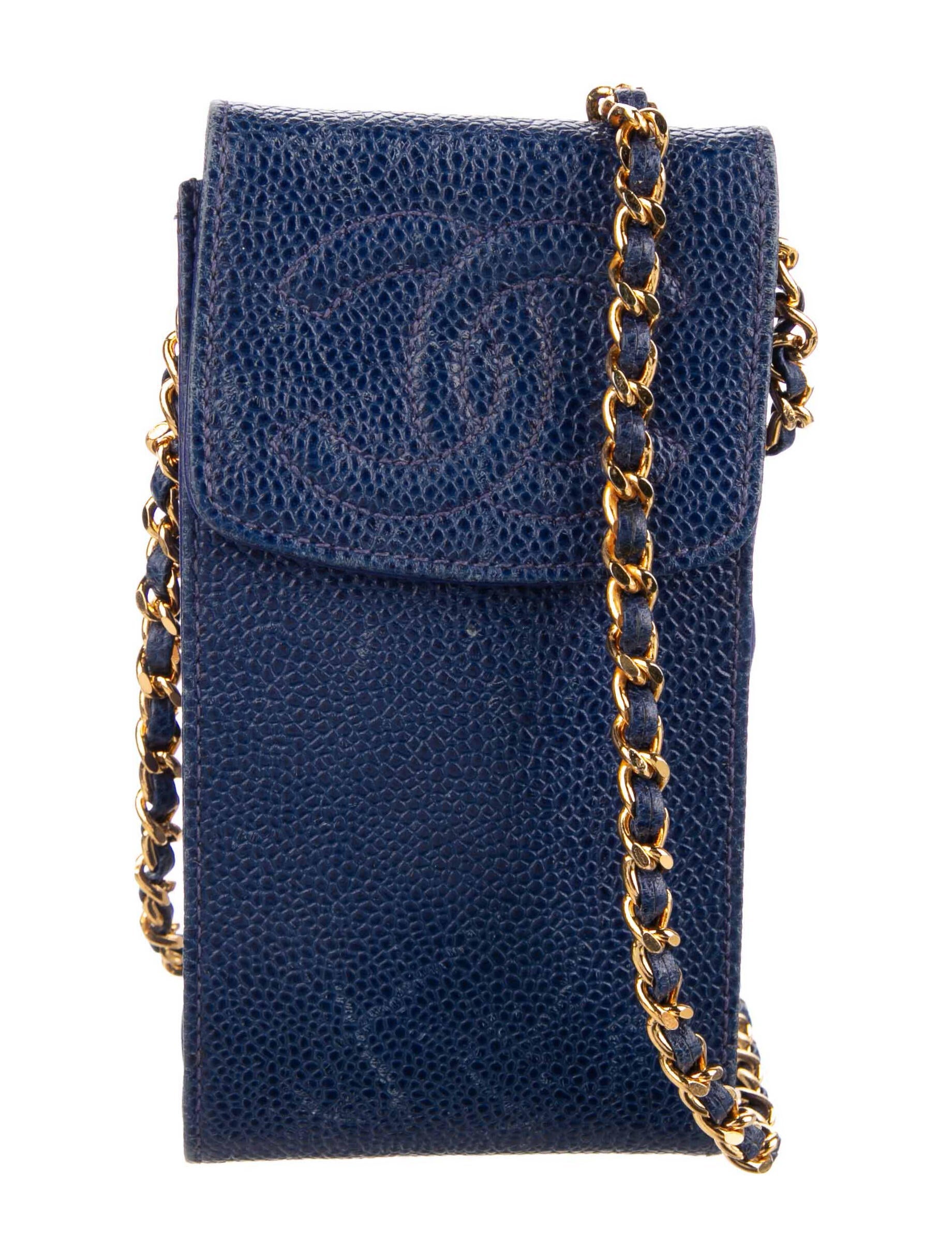 Chanel Vintage Metallic Crossbody Bag - Blue Crossbody Bags, Handbags ...