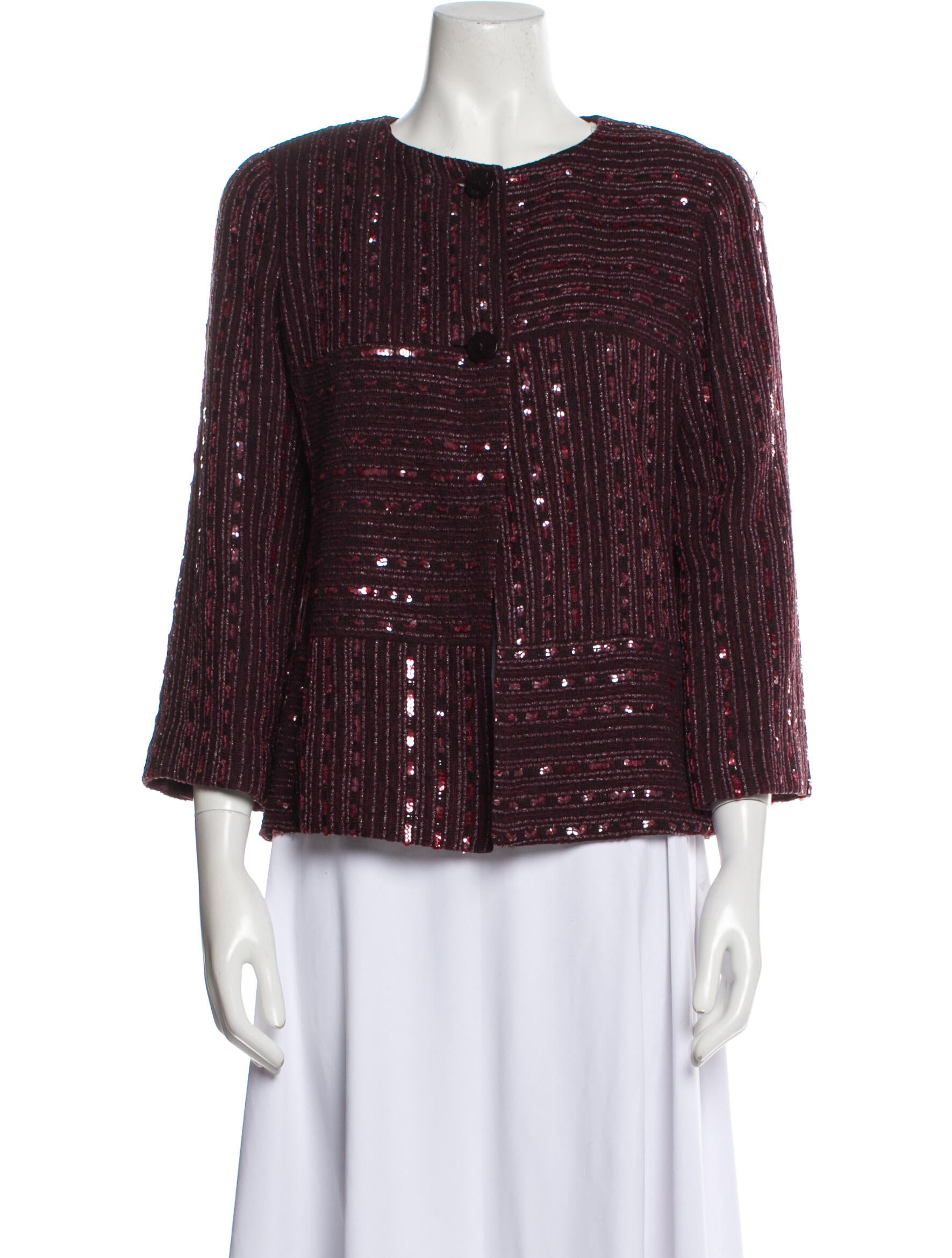 Chanel Vintage 1999 Evening Jacket - Purple Jackets, Clothing ...