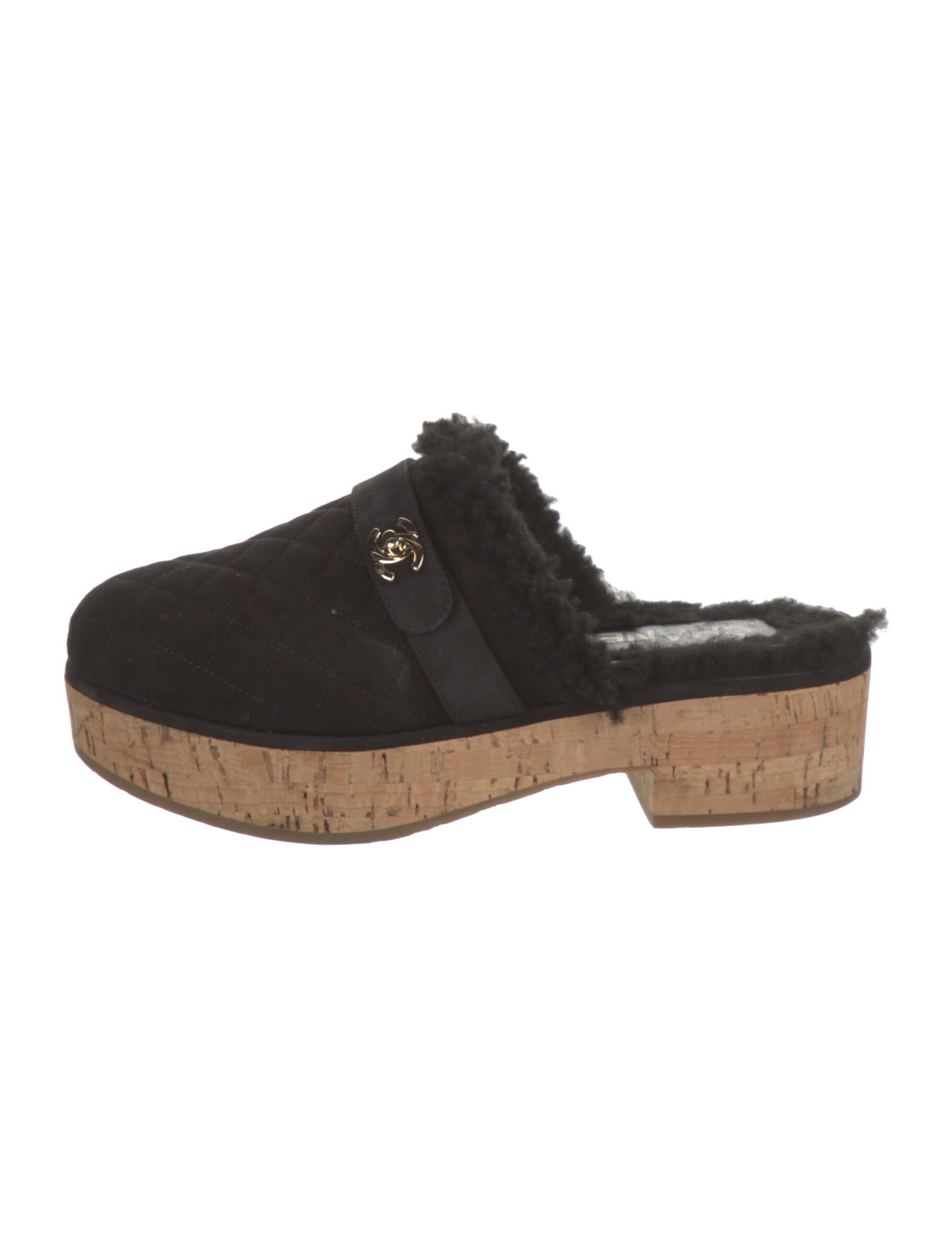 Chanel 2021 Interlocking CC Logo Mules - Black Flats, Shoes - CHA841307 ...