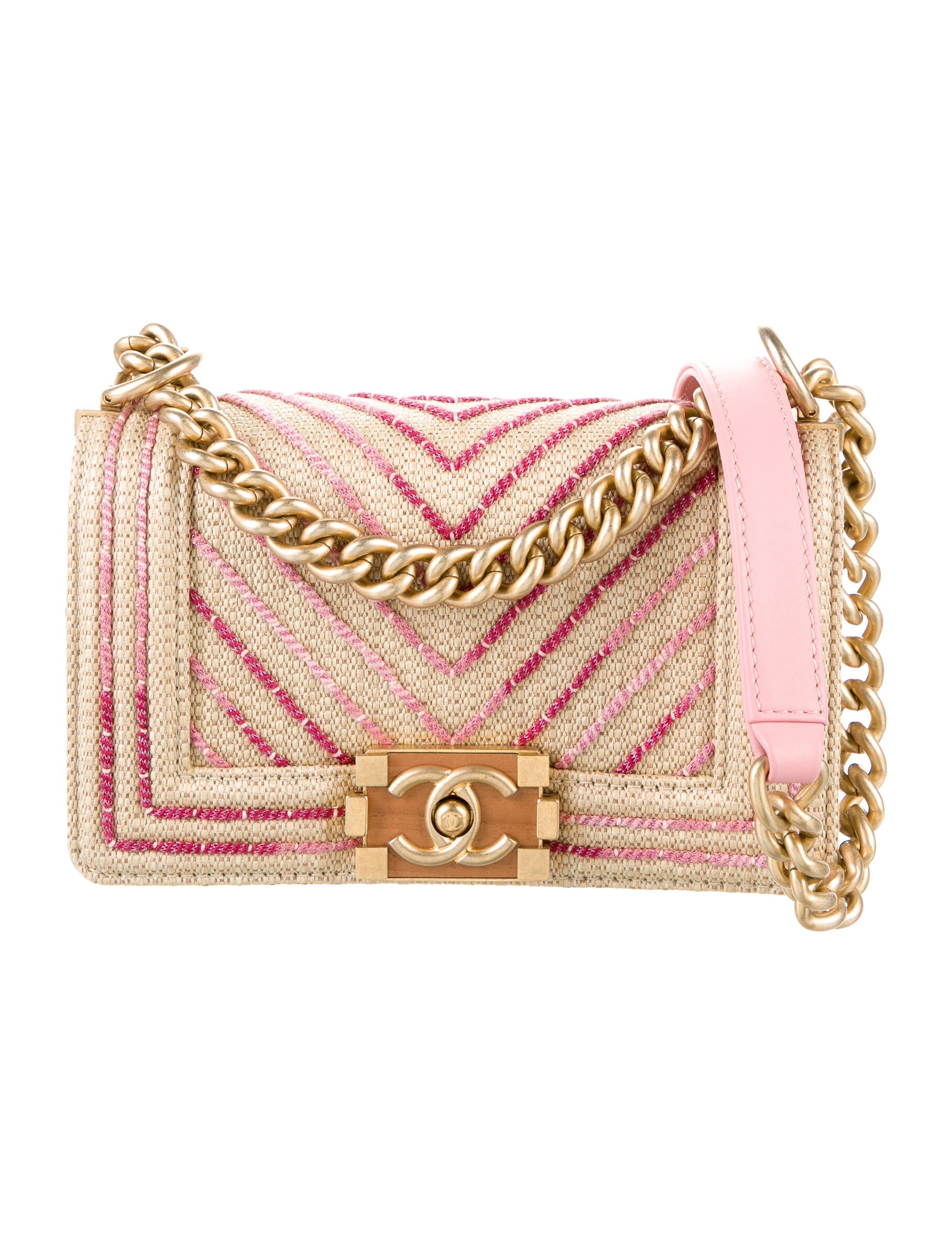 Chanel Small Chevron Boy Bag - Neutrals Shoulder Bags, Handbags ...