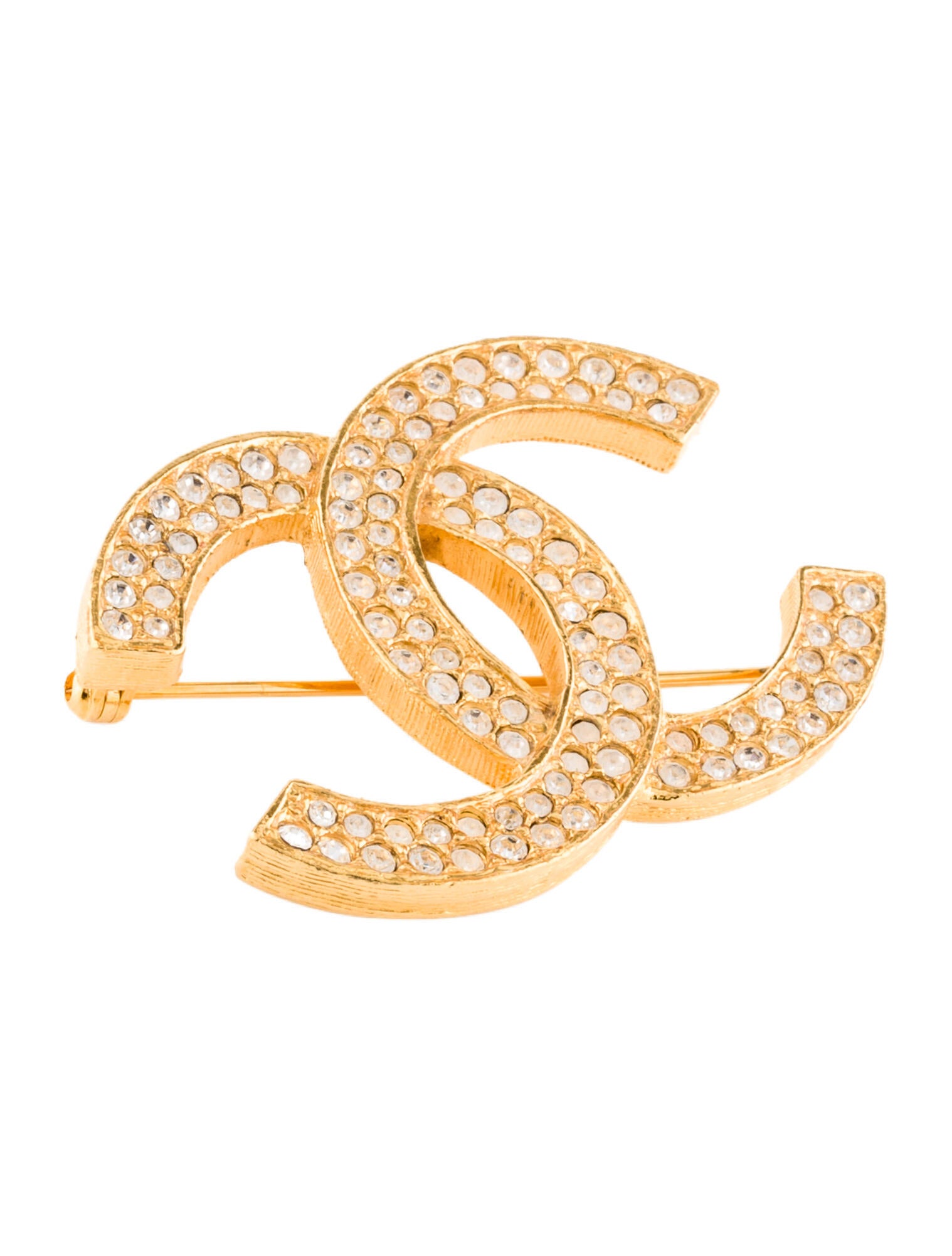 Chanel Pearl CC Brooch - Gold-Tone Metal Pin, Brooches - CHA146903 ...