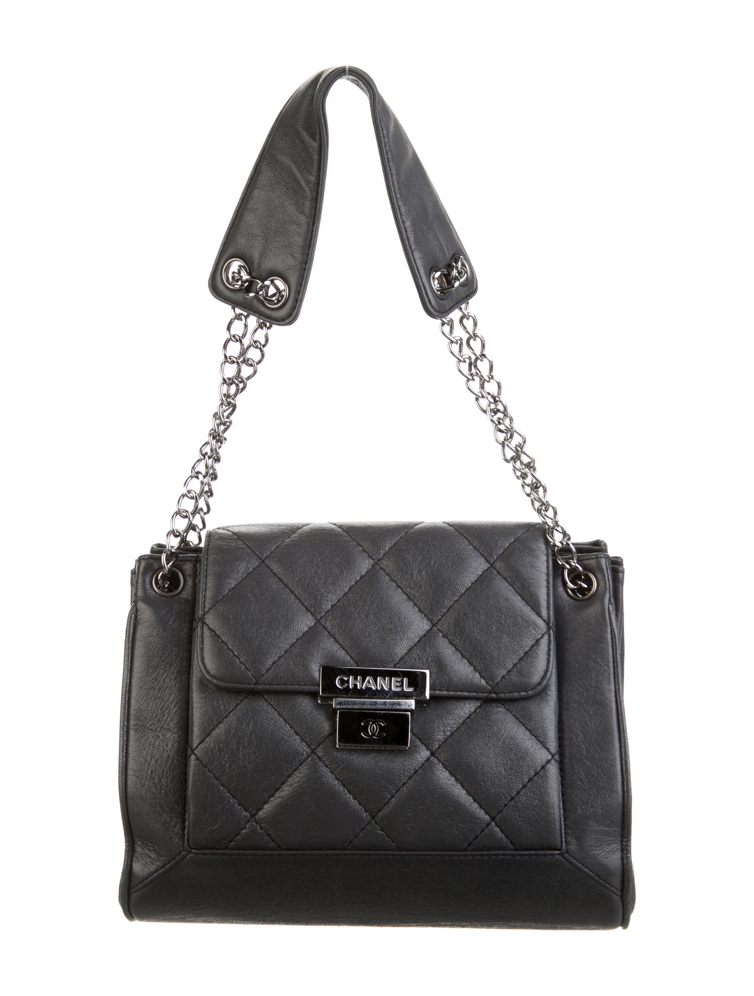 Chanel Large Chain Around Flap Bag - Grey Shoulder Bags, Handbags ...