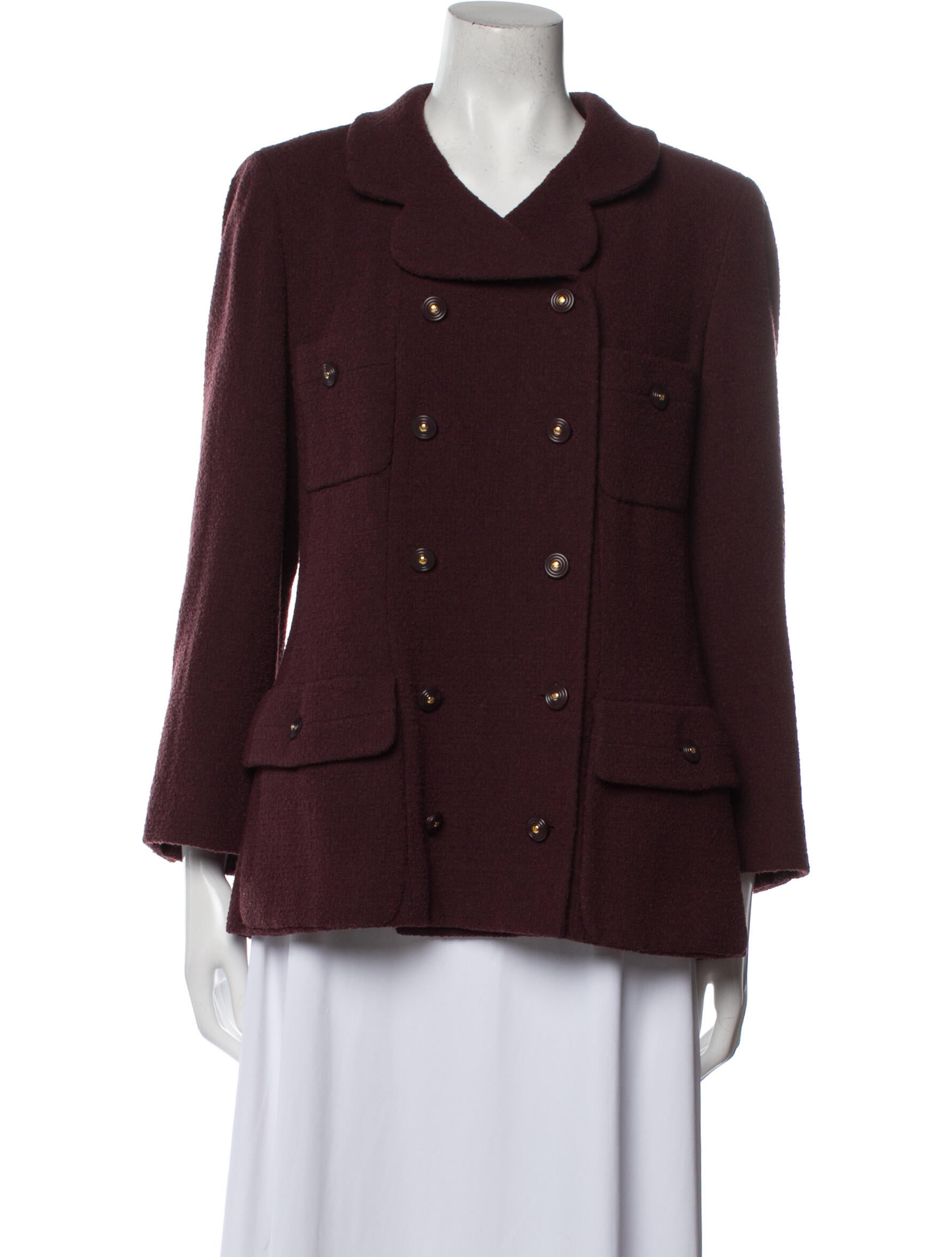 Chanel Wool Varsity Jacket - Blue Jackets, Clothing - CHA90975 | The ...