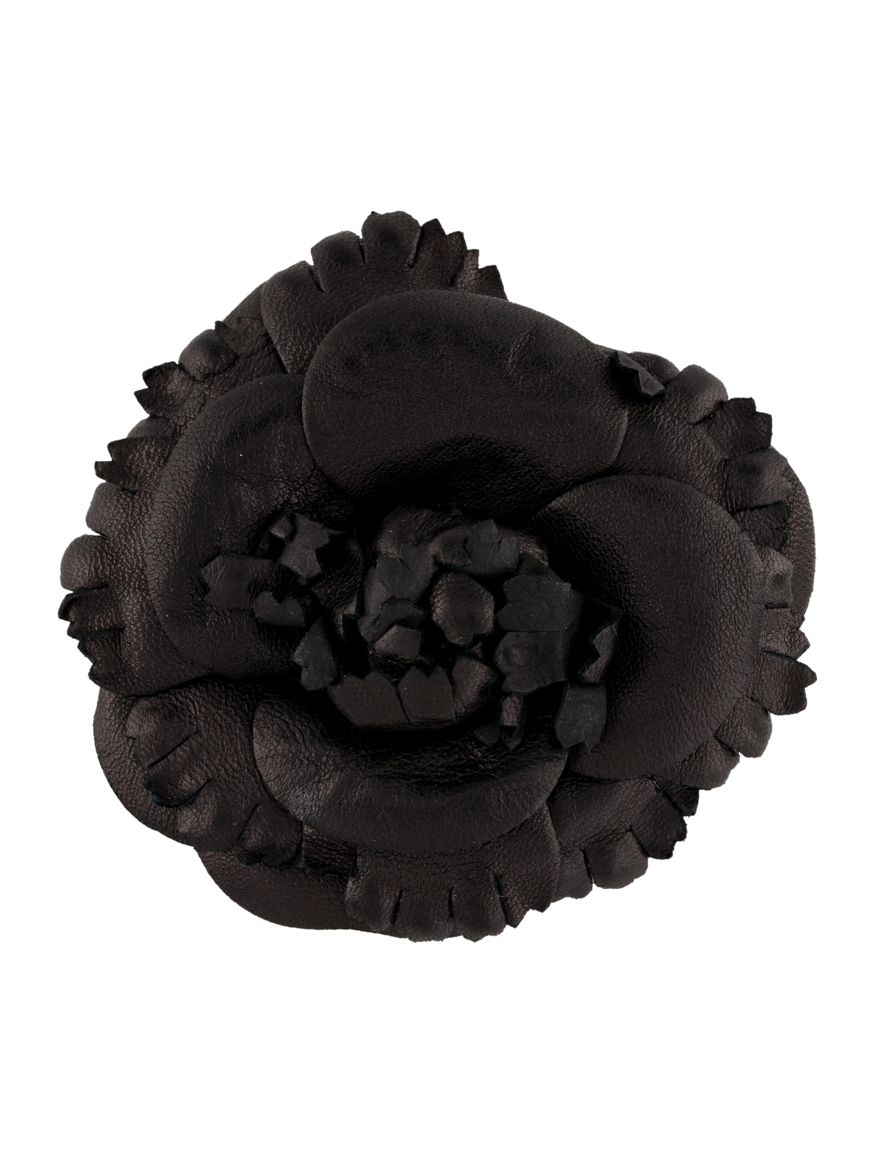 Chanel Camellia Brooch - Black - CHA38147 | The RealReal