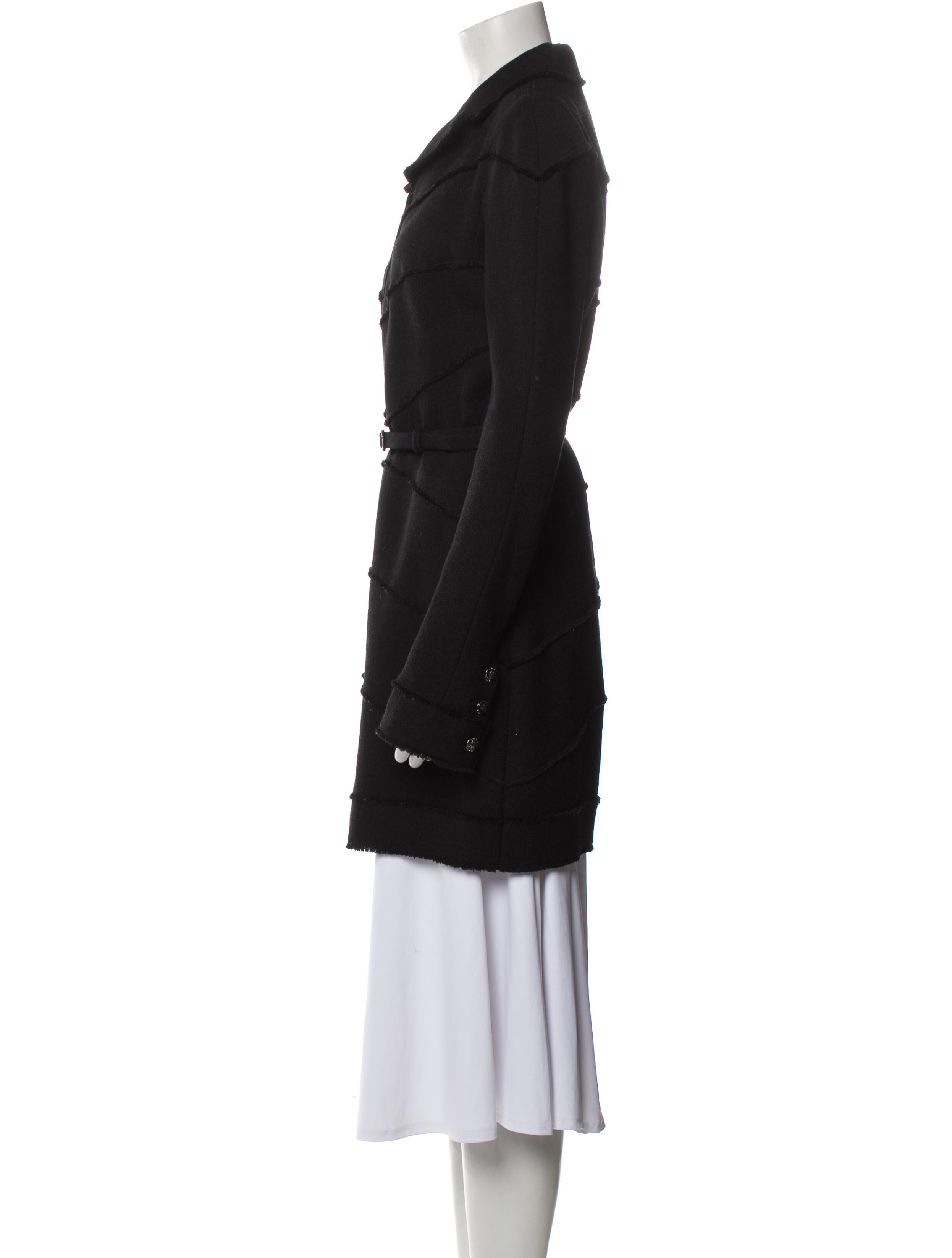 Chanel Paris-Edinburgh Plaid Coat - Black Coats, Clothing - CHA186098 ...