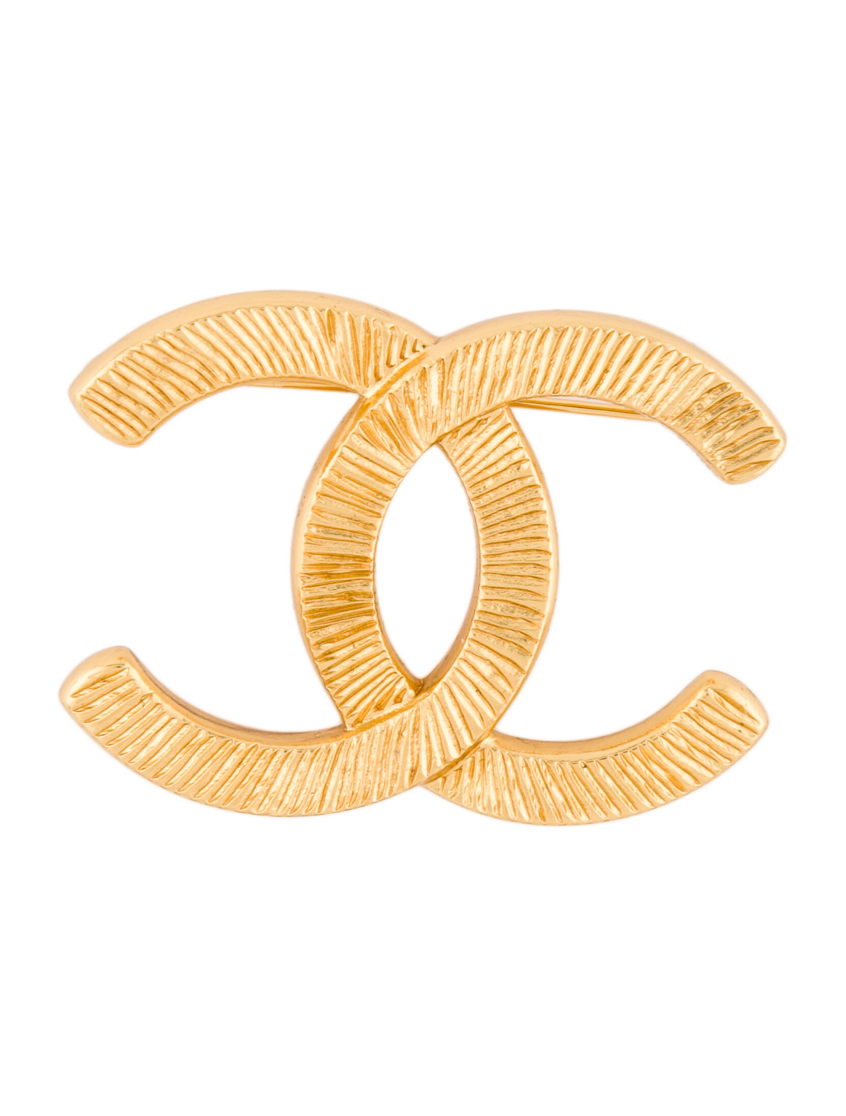 Chanel Camellia Flower Brooch - Gold-Tone Metal Pin, Brooches ...
