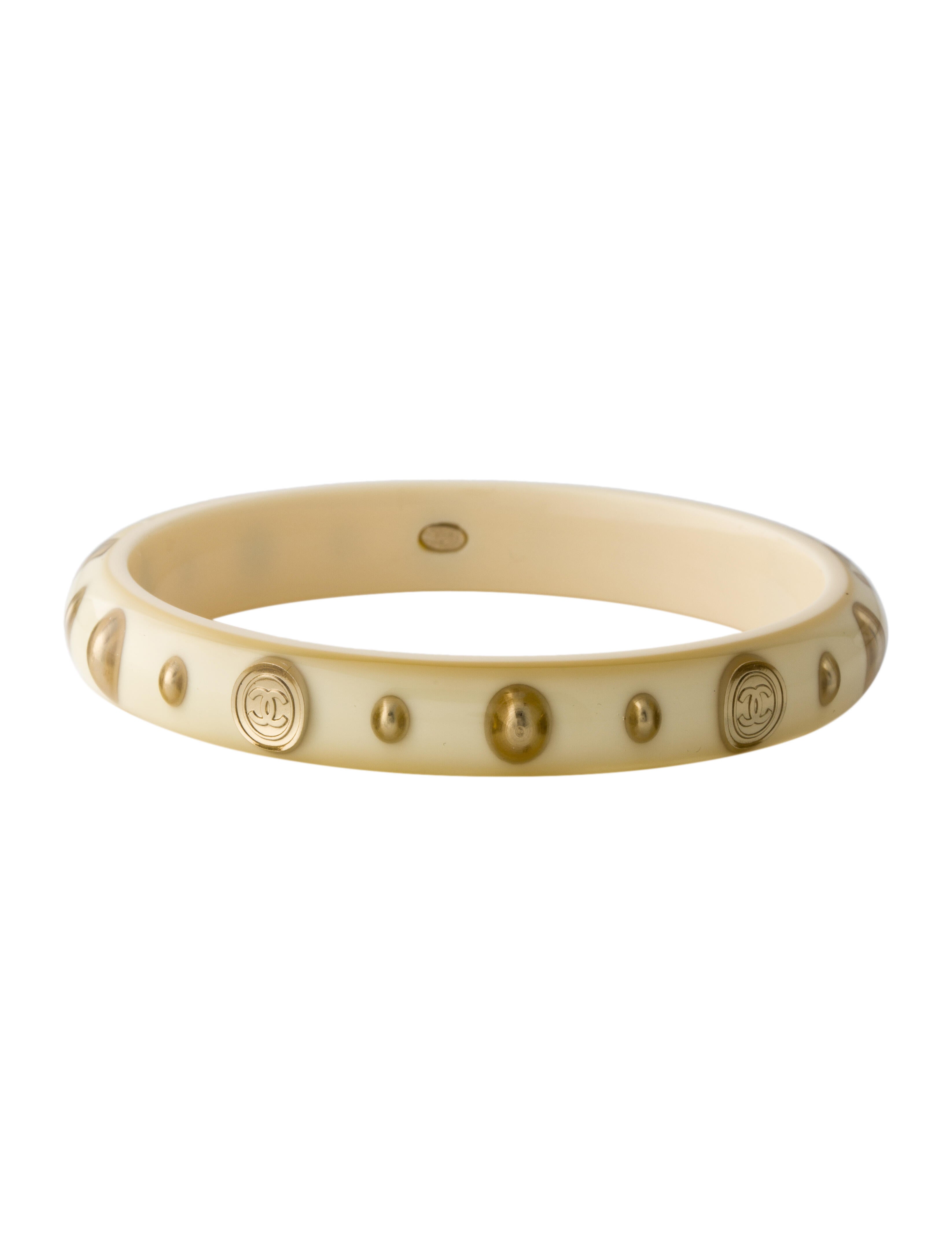 Chanel Vintage Hinged Bangle - Gold-Plated Bangle, Bracelets ...