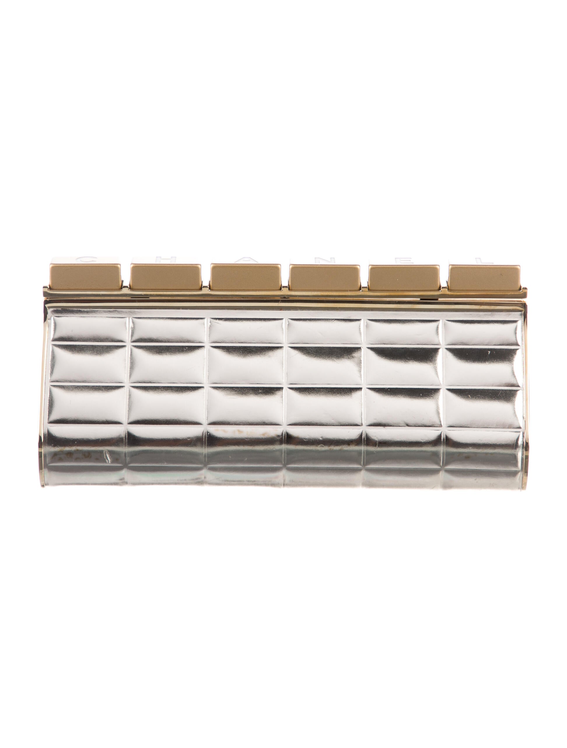 Chanel Keyboard Frame Clutch - Gold Clutches, Handbags - CHA851372 ...
