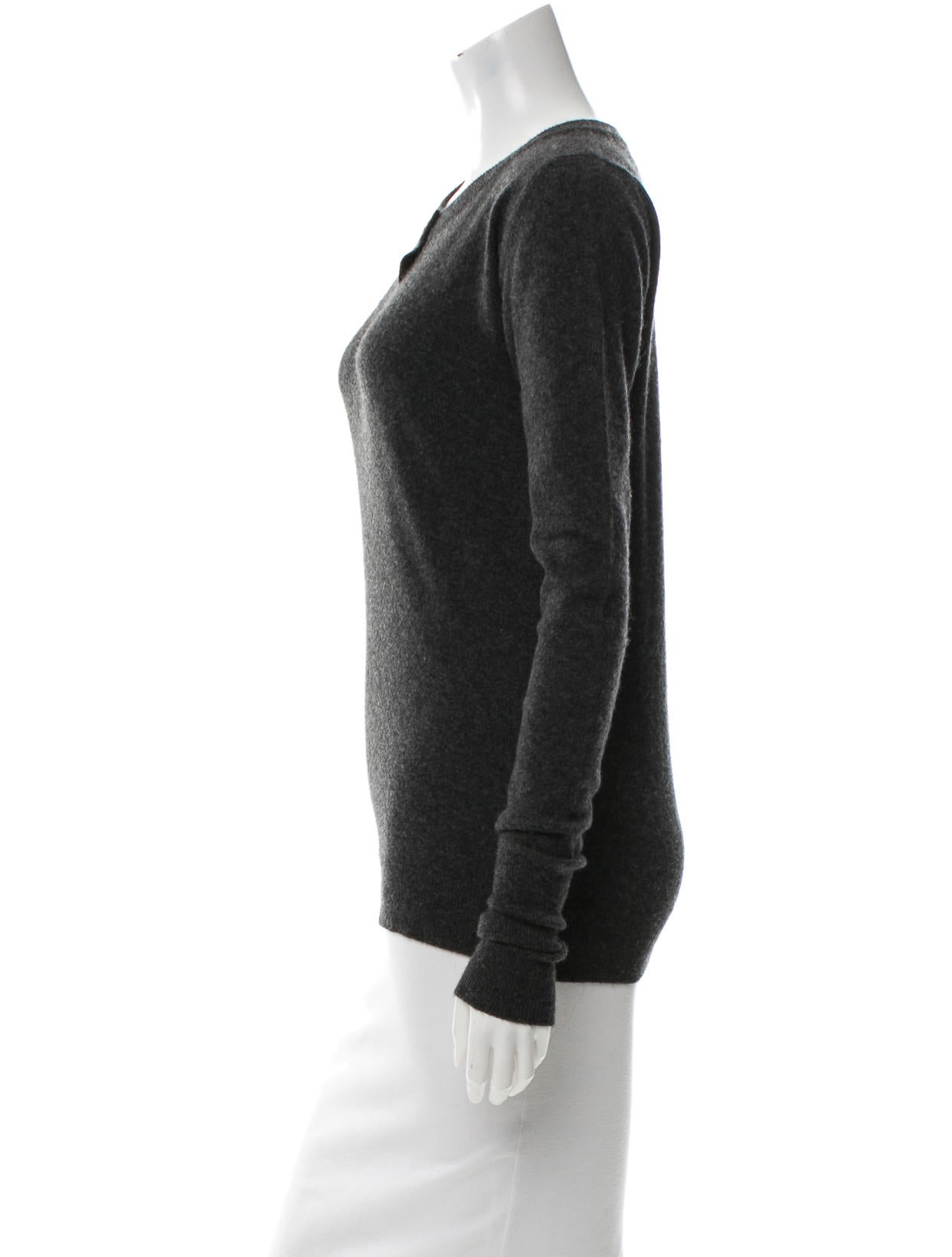 Chanel Crew Neck Sweater - Grey Knitwear, Clothing - CHA85345 | The ...