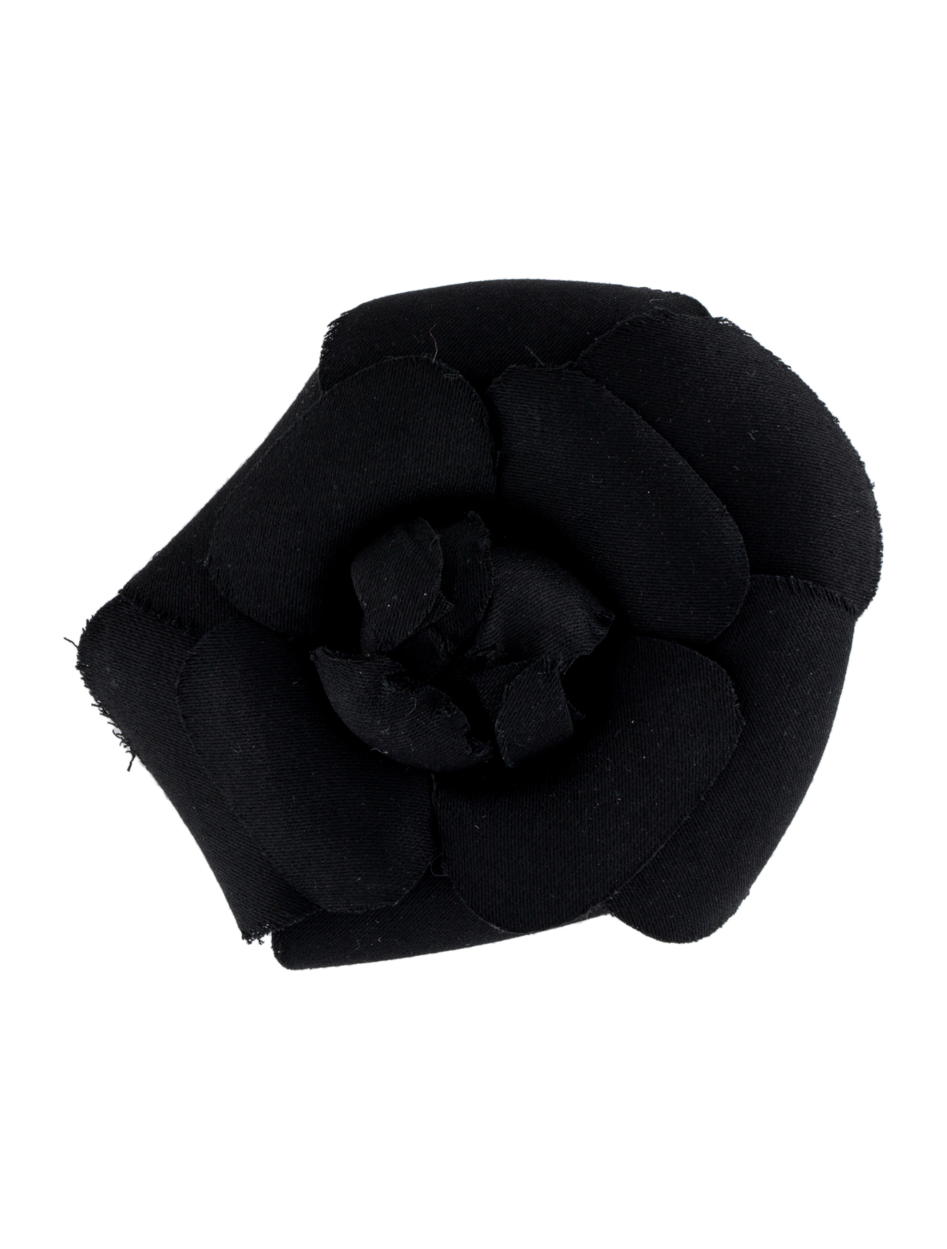 Chanel Camellia Brooch - Black - CHA38147 | The RealReal
