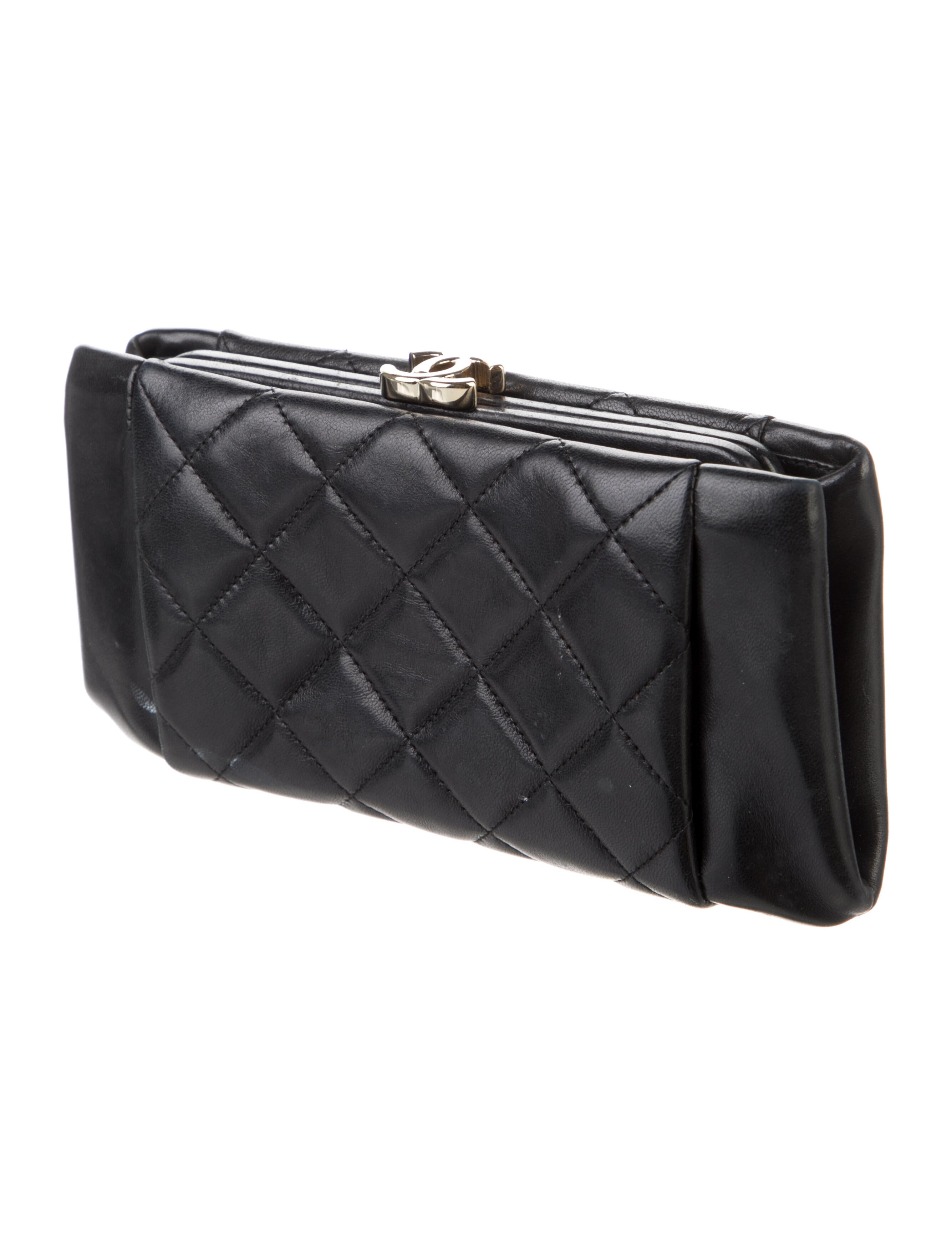 Chanel Quilted Frame Clutch - Black Clutches, Handbags - CHA854961 ...