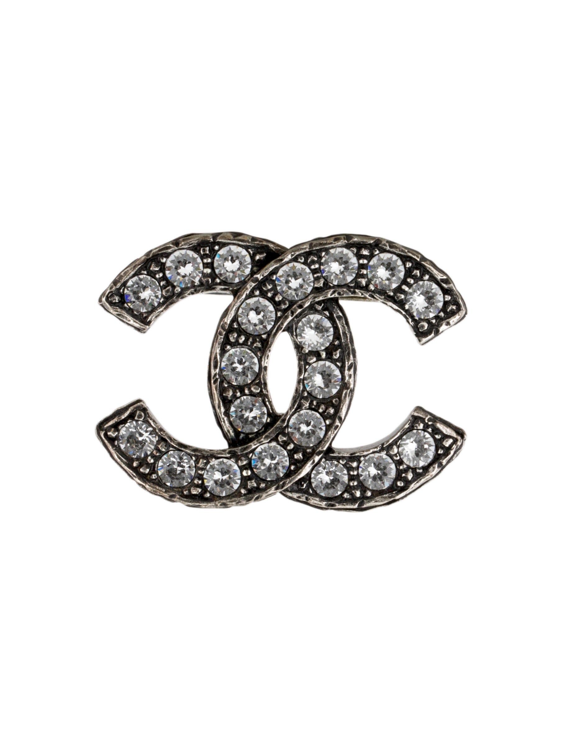 Chanel 2022 Faux Pearl & Strass 'Coco Chanel' CC Brooch - Gold-Plated ...