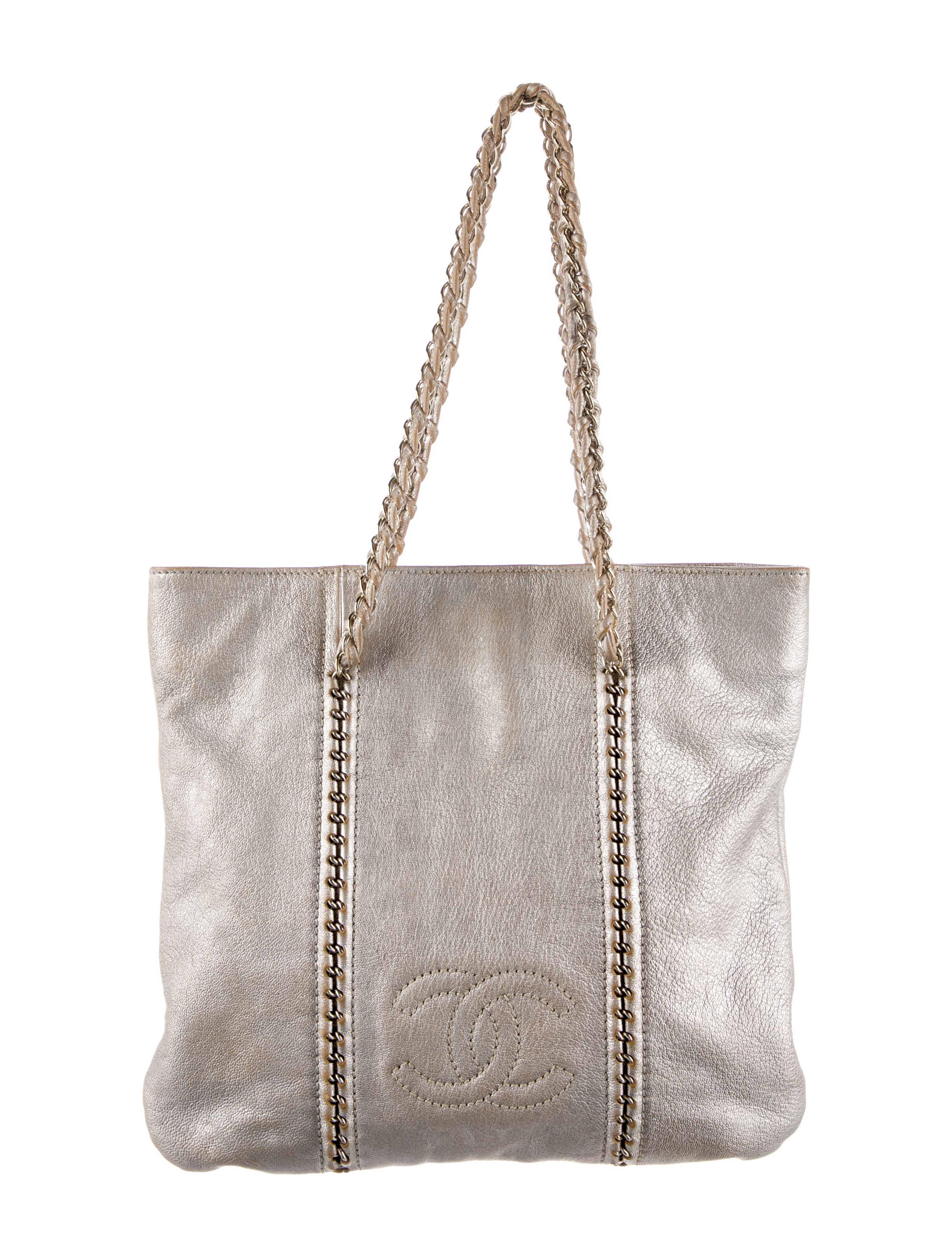 Chanel Metallic Luxe Ligne Tote - Neutrals Totes, Handbags - CHA856046 ...