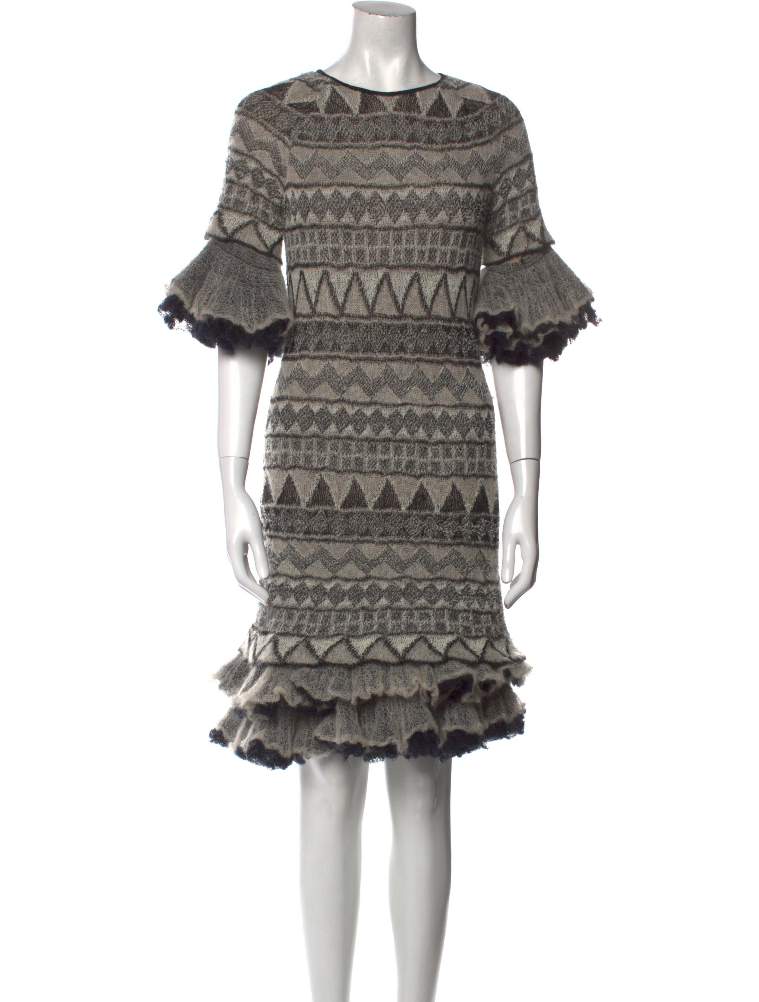 Chanel Chain-Link-Trimmed T-Shirt Dress - Black Dresses, Clothing ...