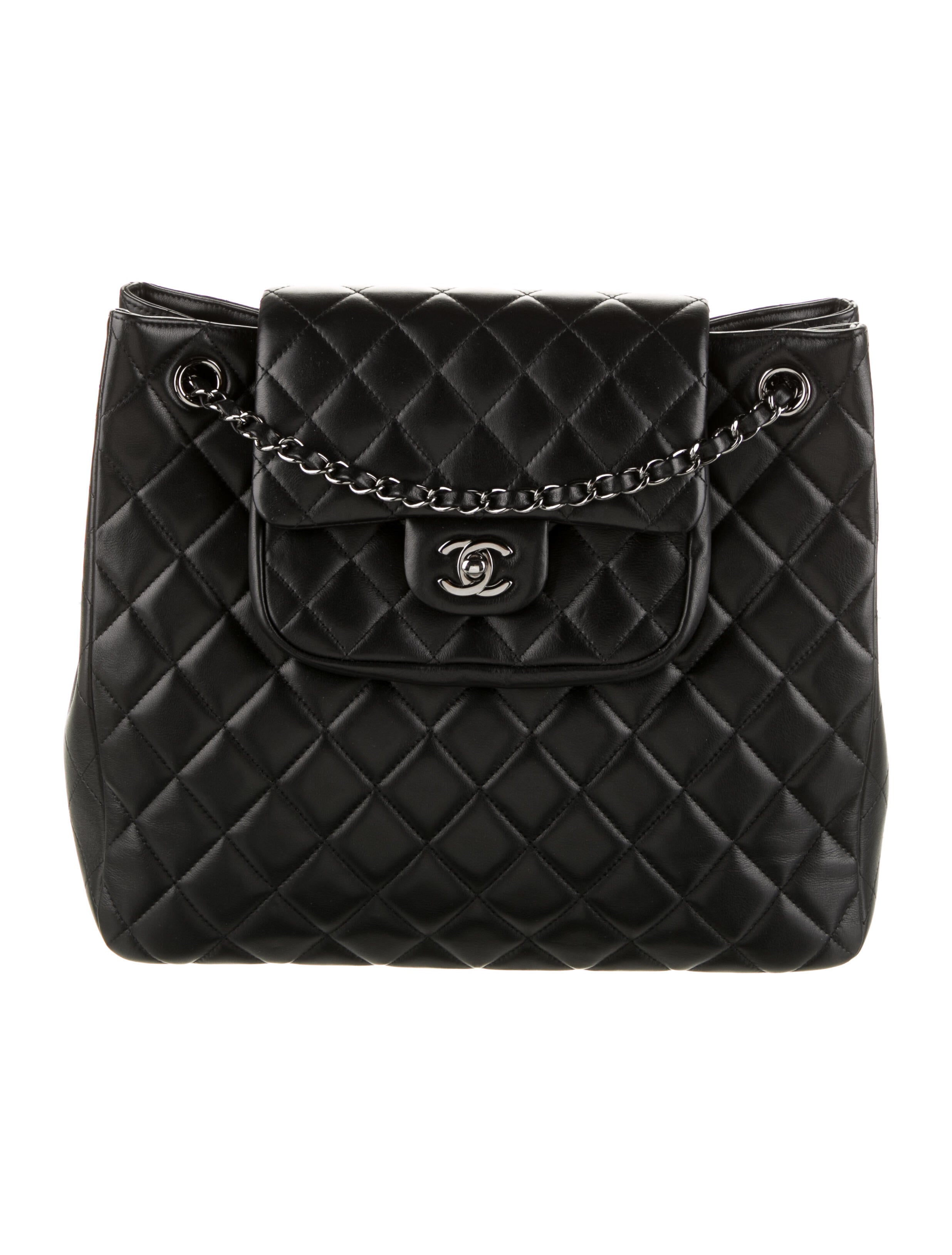 Chanel No. 5 Comic Shearling Flap Bag - Black Shoulder Bags, Handbags ...