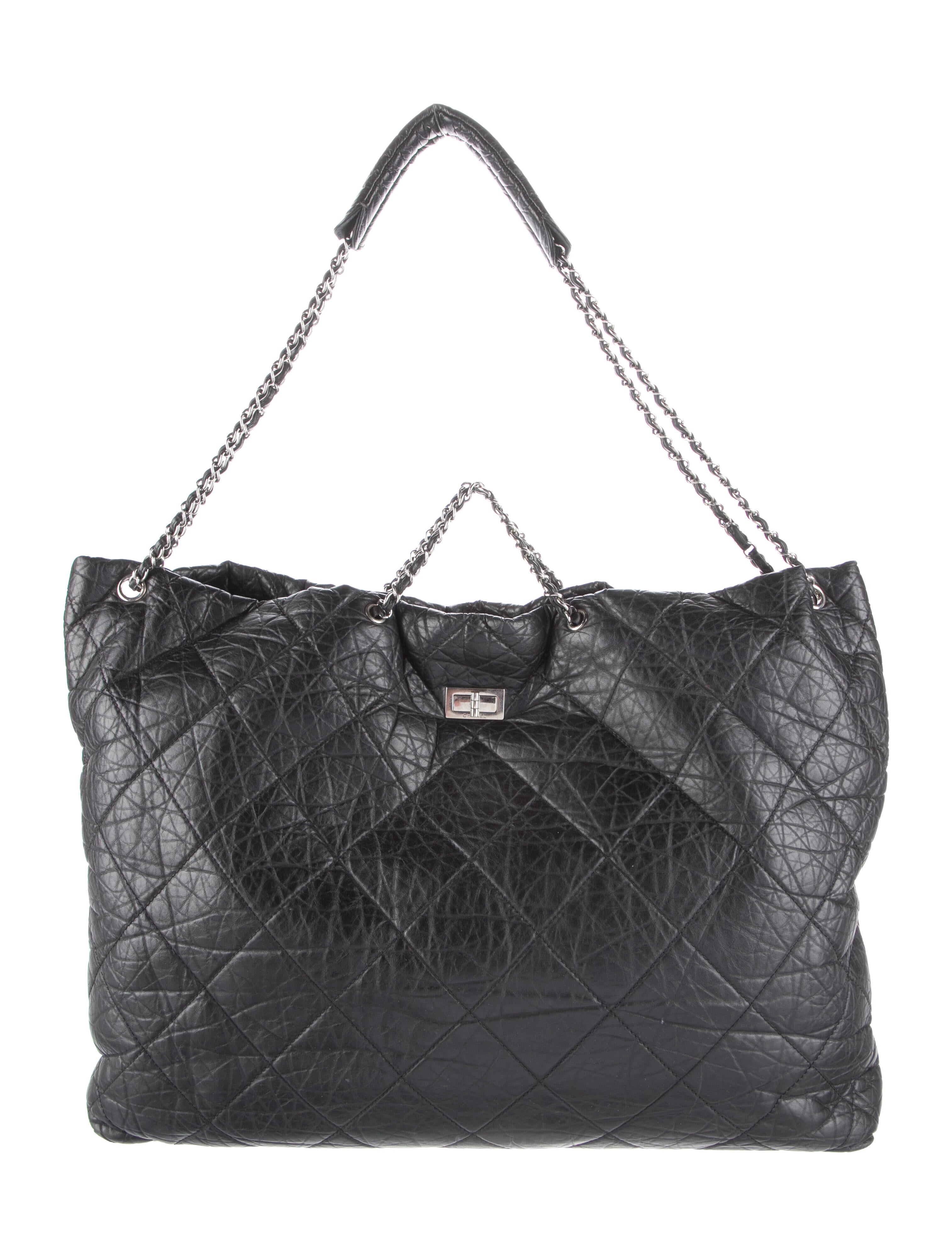 Chanel Reissue Large Quilted Tote Bag - Black Totes, Handbags ...