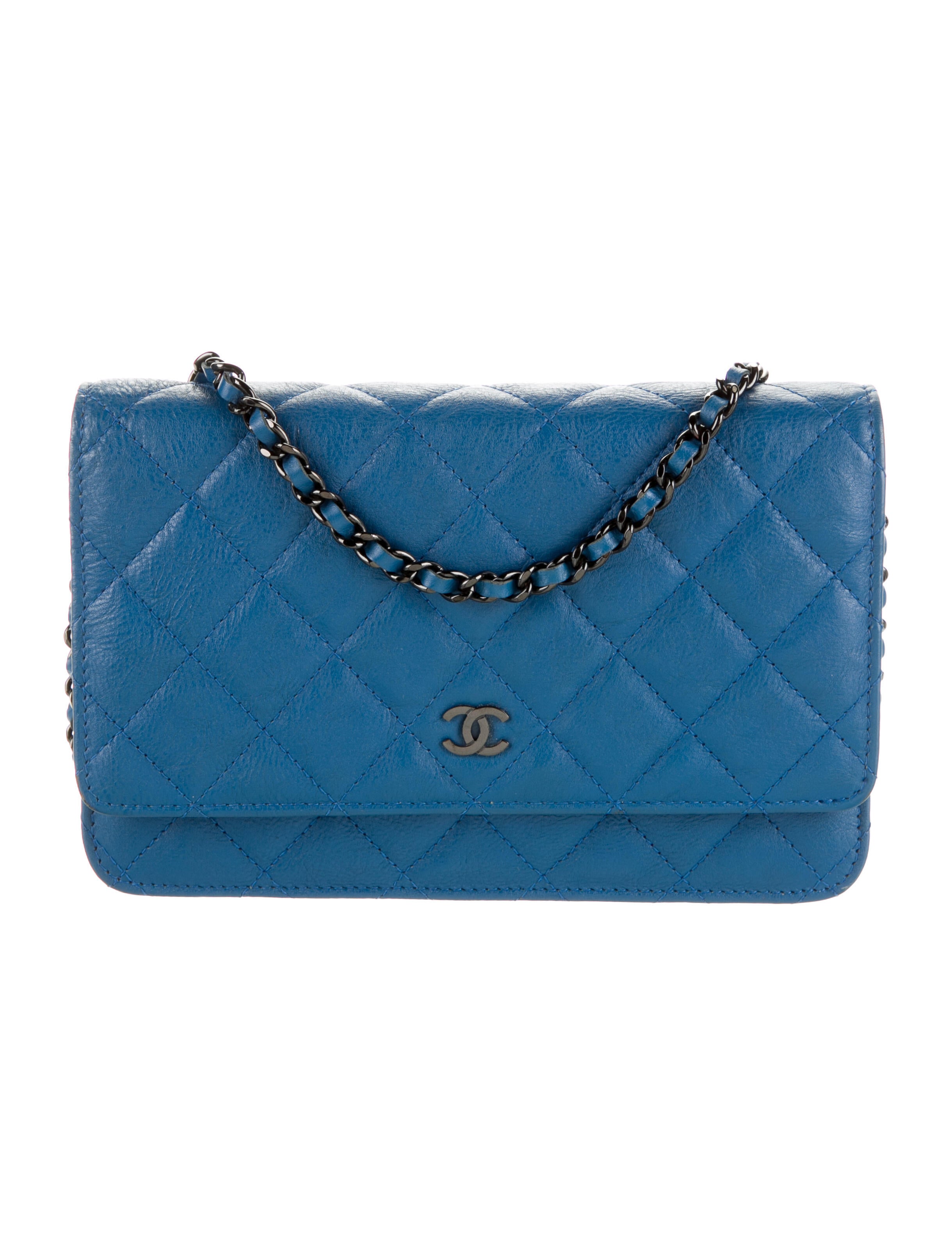 Chanel 2017 Label Click Large Flap Bag - Blue Crossbody Bags, Handbags ...