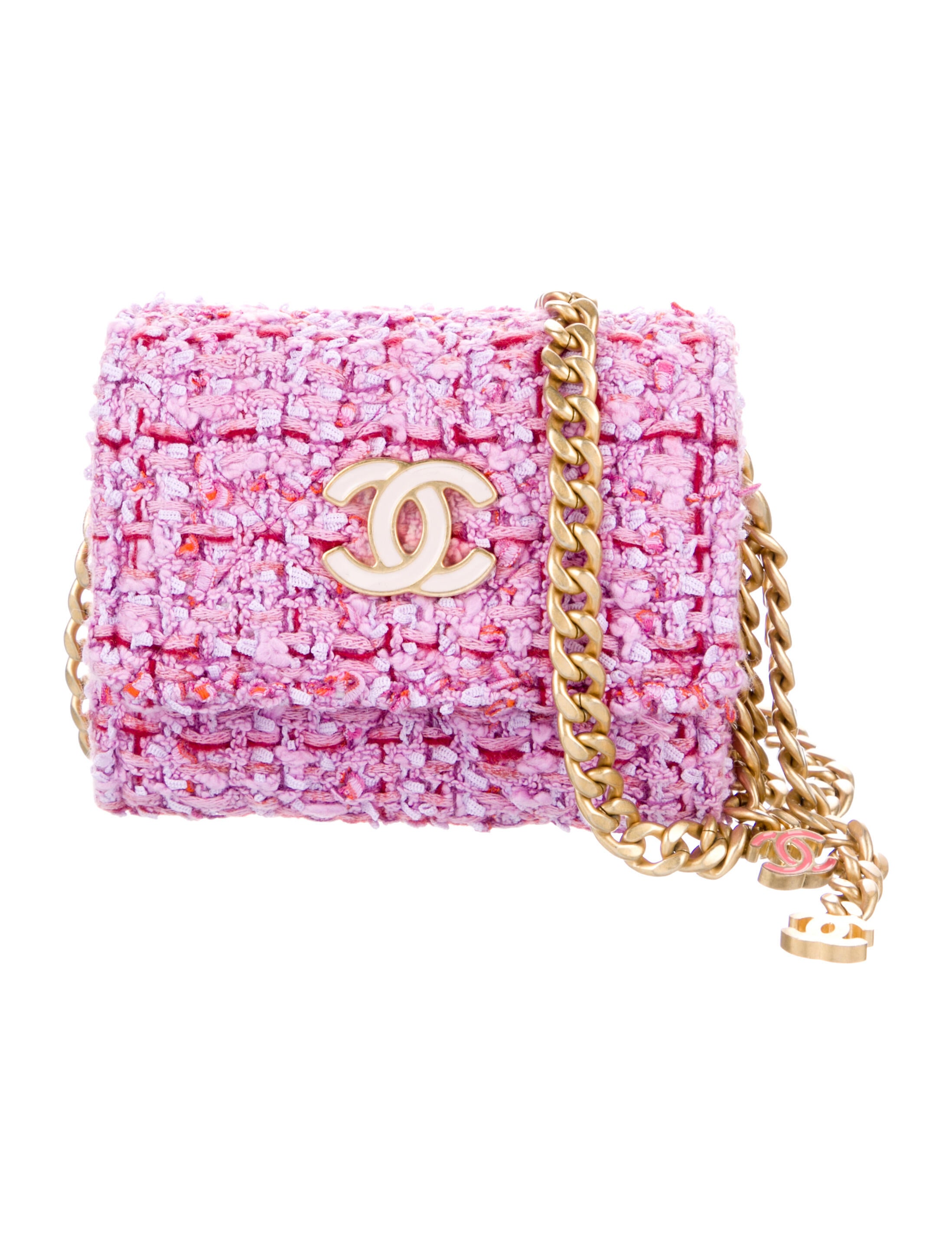 Chanel Mini Pending CC Wallet On Chain - Pink Mini Bags, Handbags ...