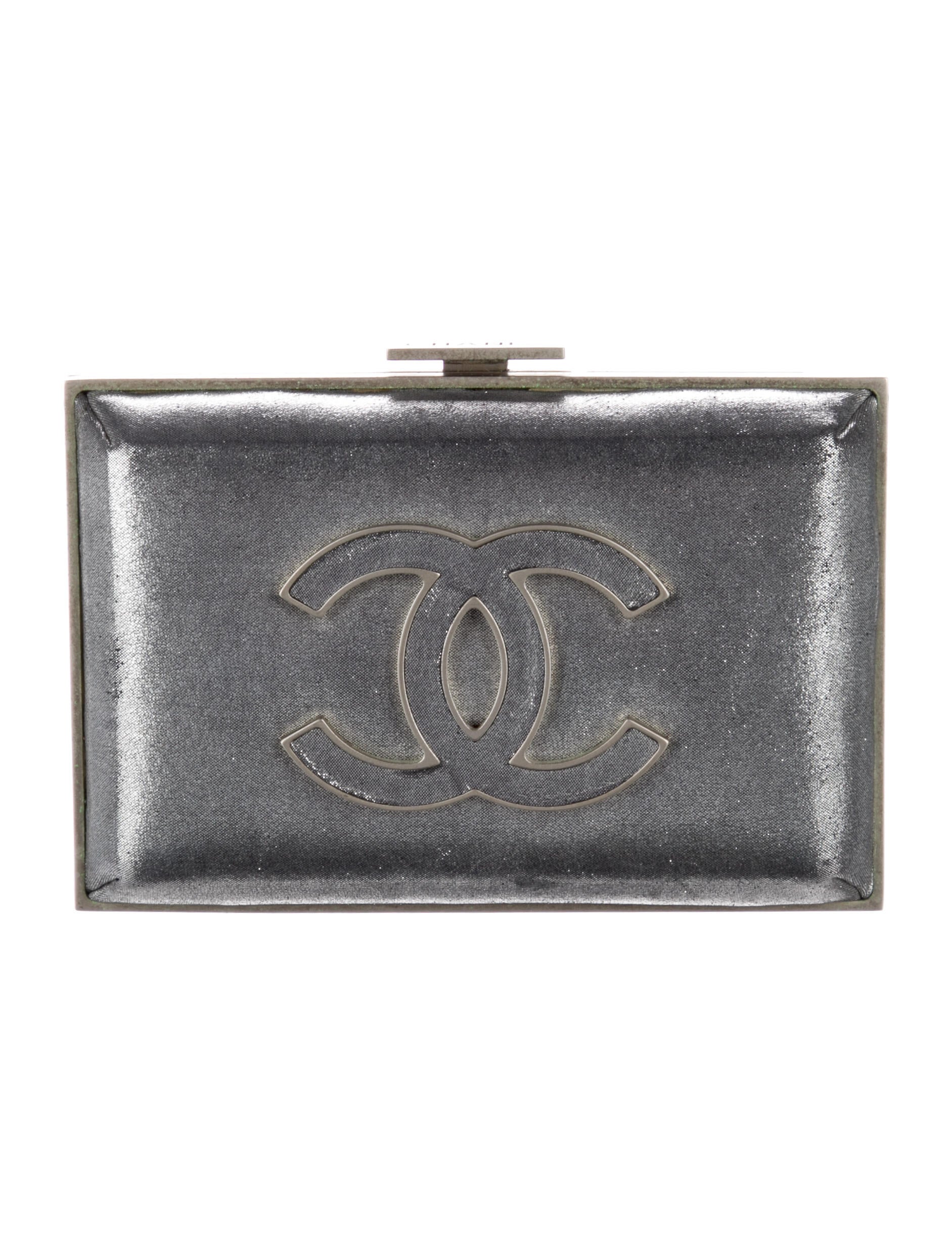 Chanel Paillette Clutch w/ Tags - Silver Clutches, Handbags - CHA29831 ...