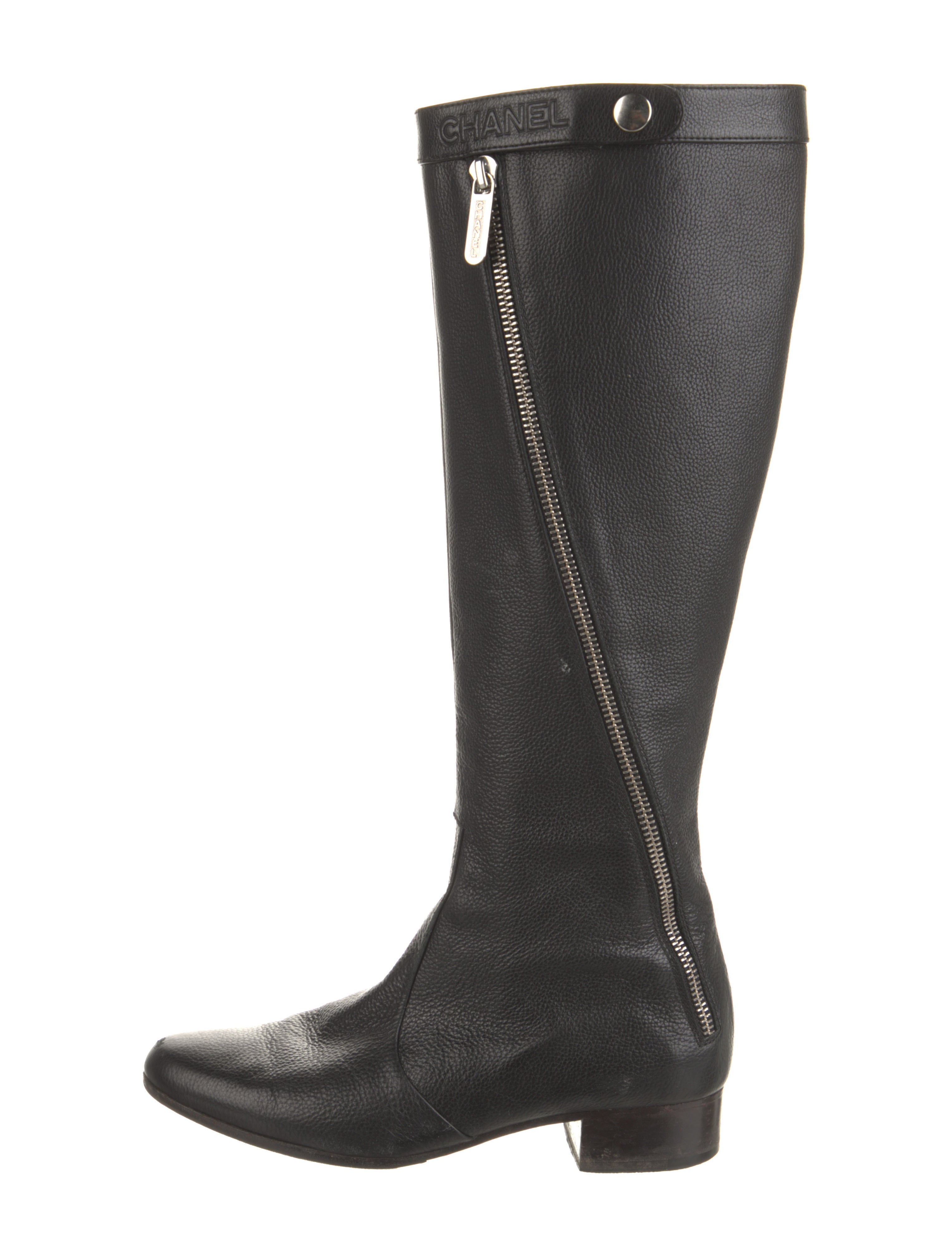 Chanel 2020 Interlocking CC Logo Boots - Black Boots, Shoes - CHA789541 ...