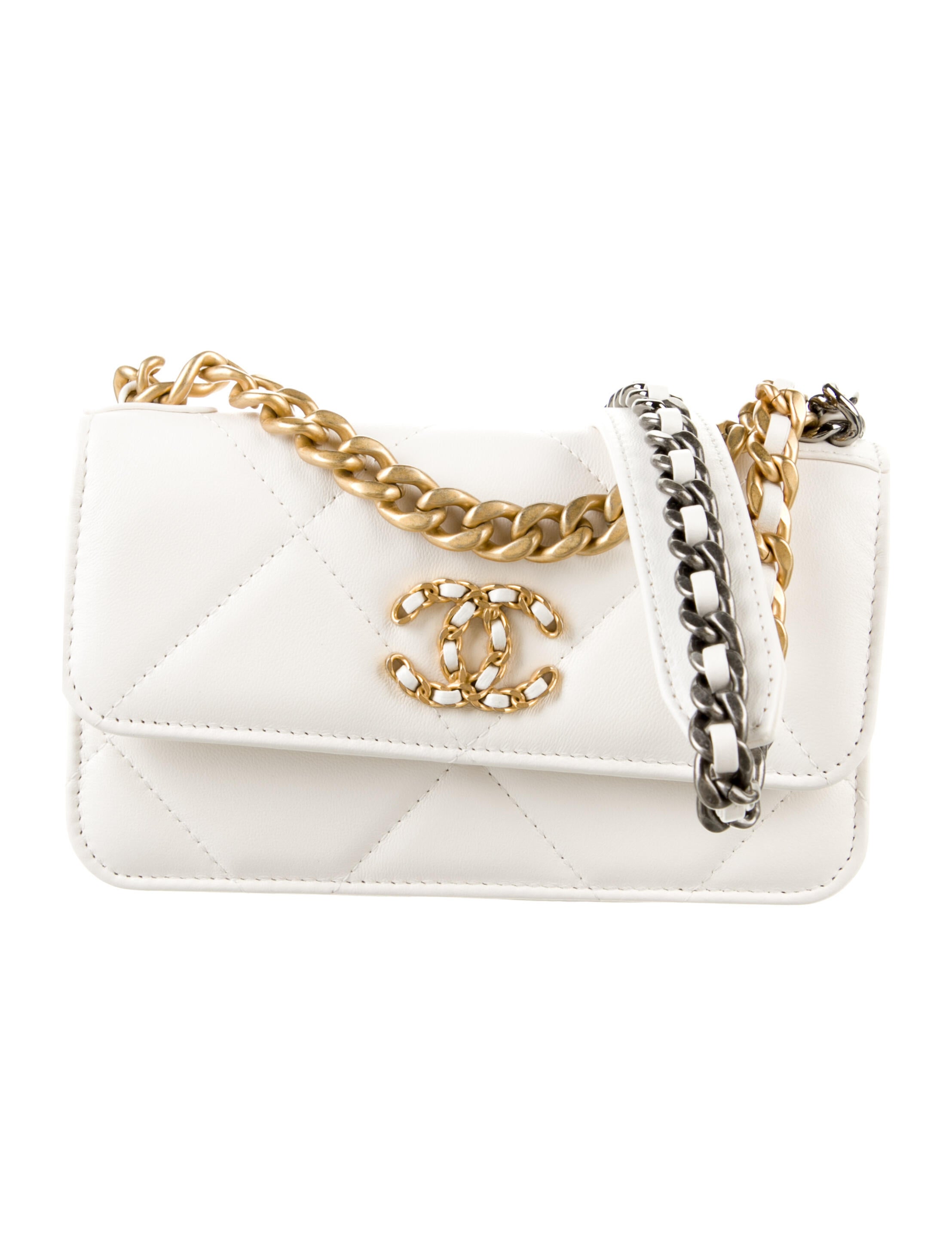 Chanel Ultimate Stitch Wallet On Chain - White Crossbody Bags, Handbags ...