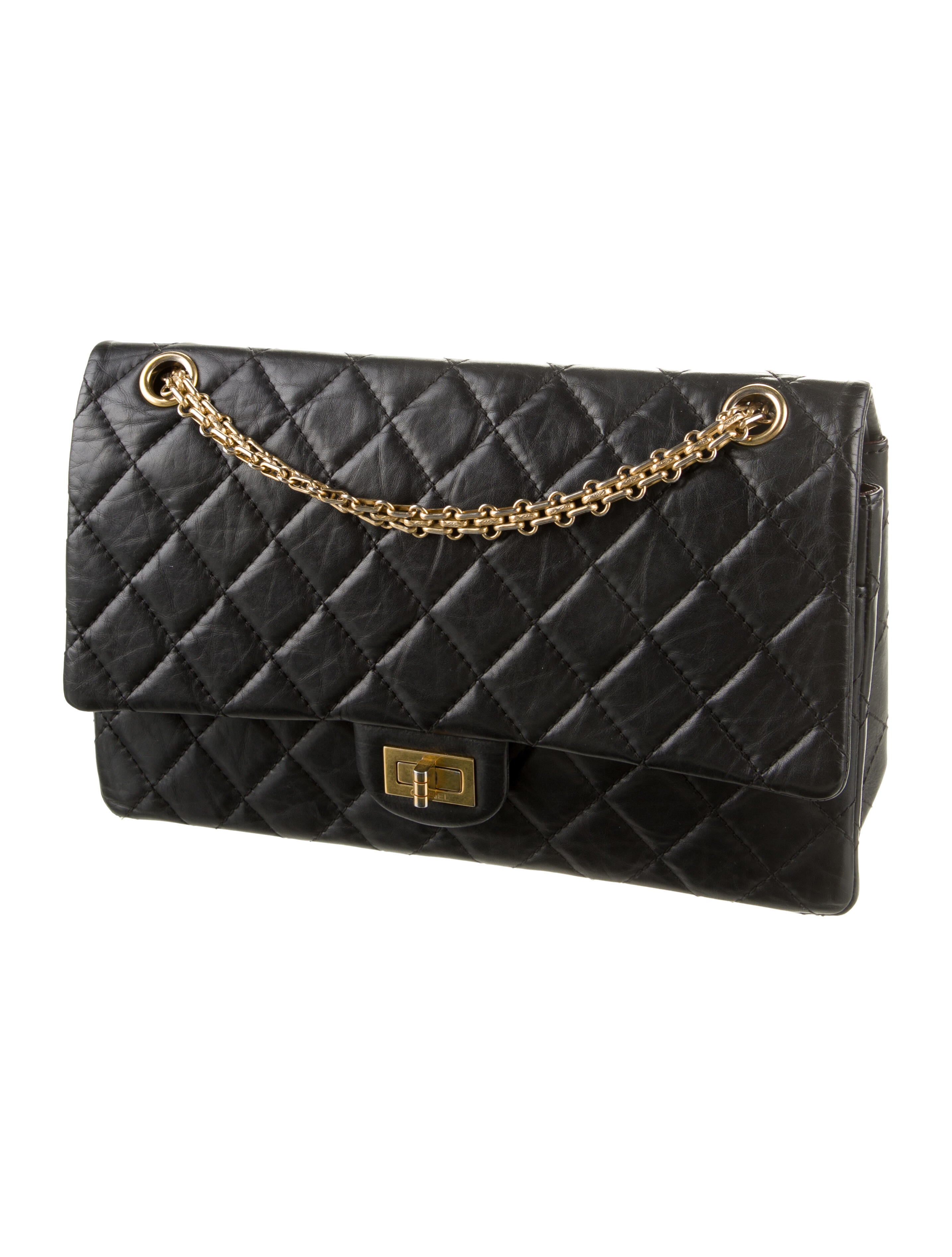 Chanel Reissue 226 Double Flap Bag - Black Shoulder Bags, Handbags ...