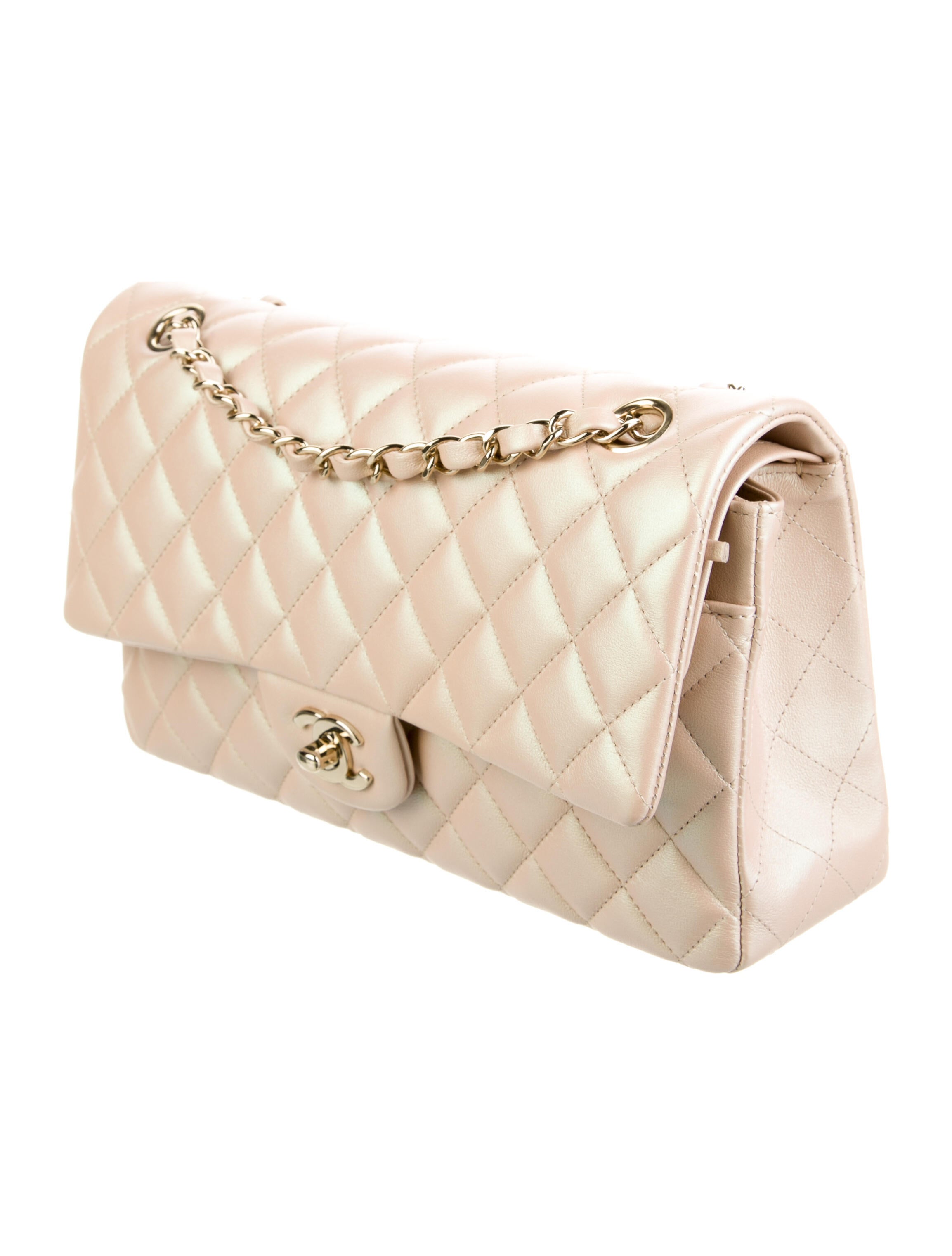 Chanel 2021 Classic Tweed Medium Double Flap Bag - Pink Shoulder Bags ...