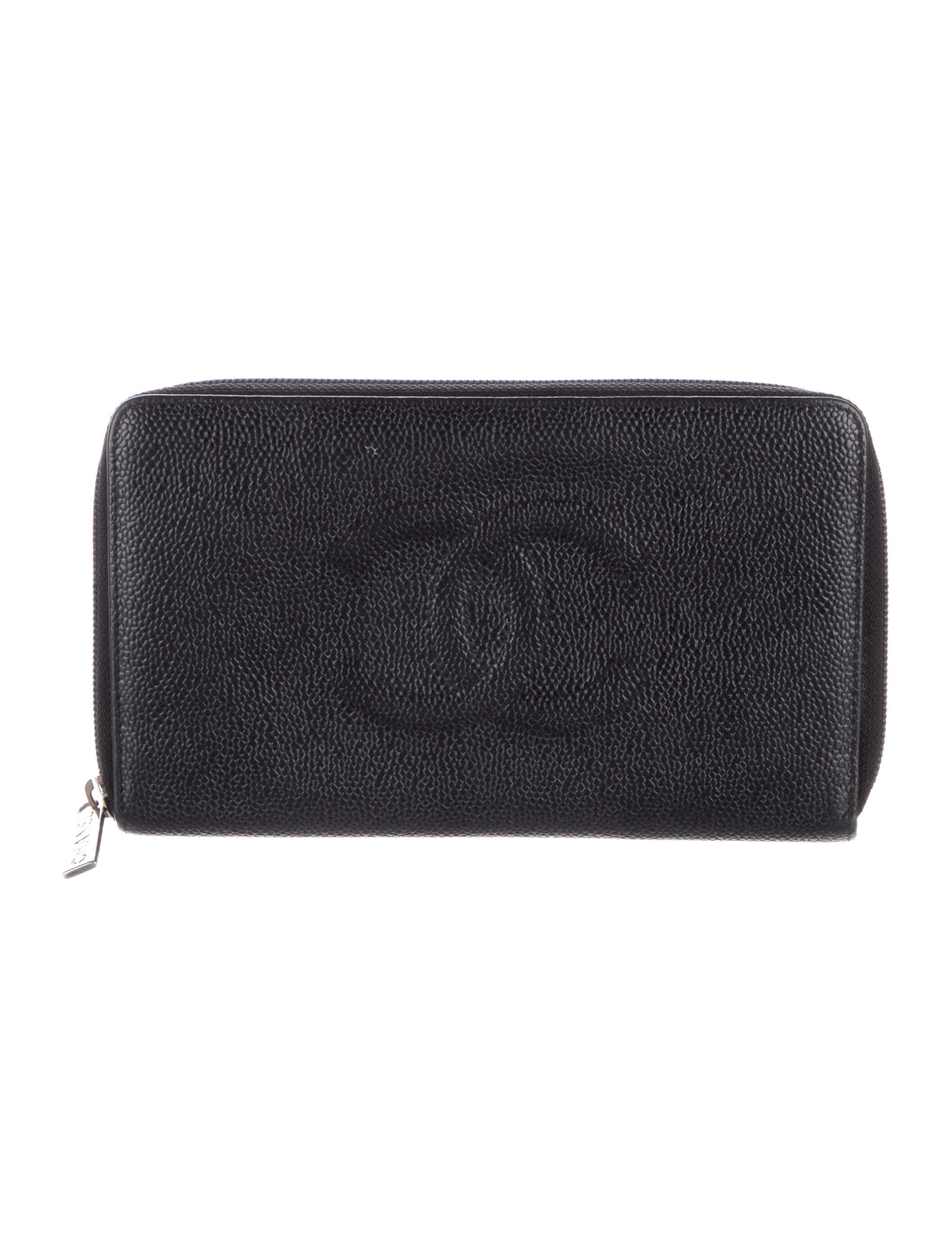 Chanel 2012-2013 Interlocking CC Logo Continental Wallet - Black ...