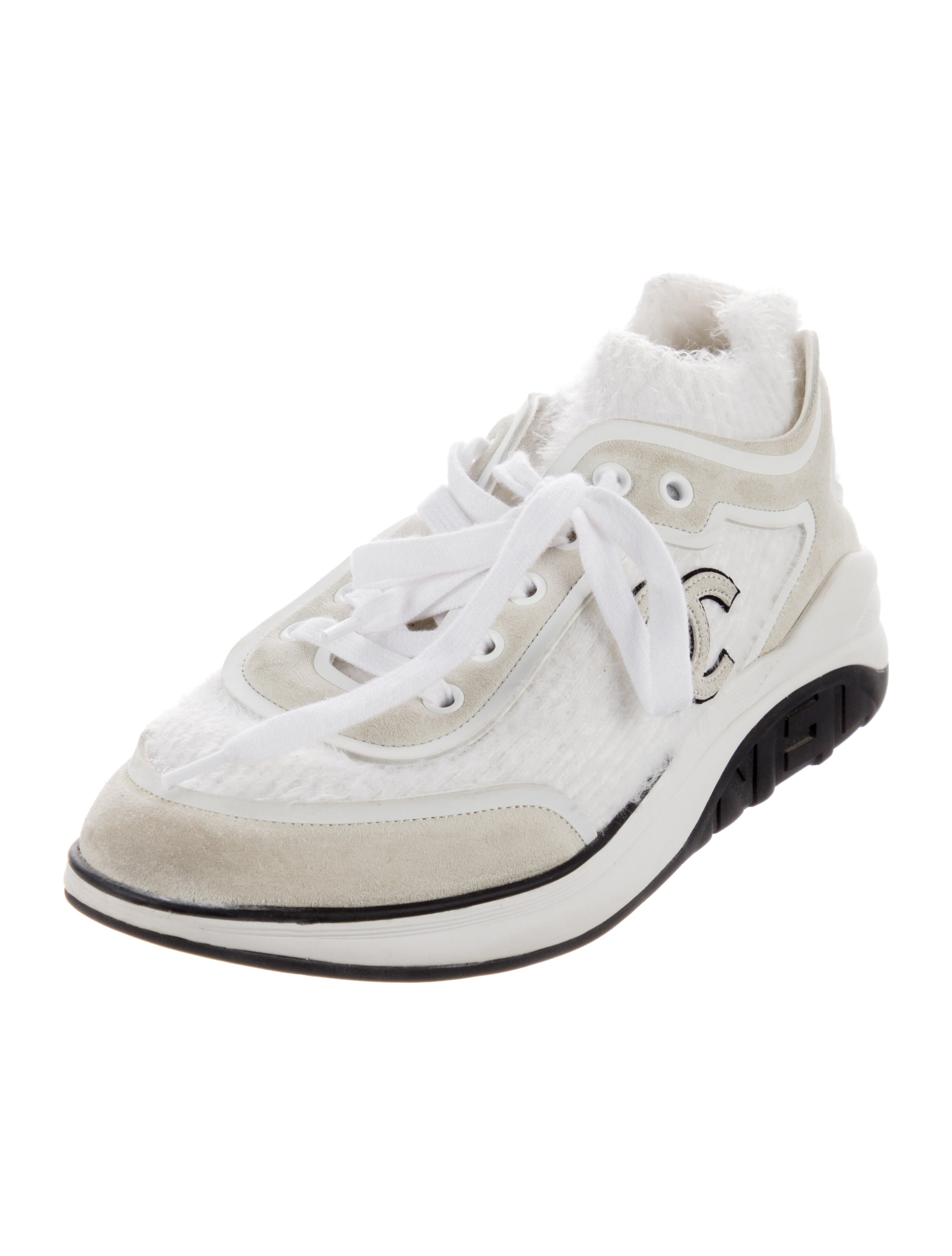 Chanel Interlocking CC Logo Chunky Sneakers - Metallic Sneakers, Shoes ...