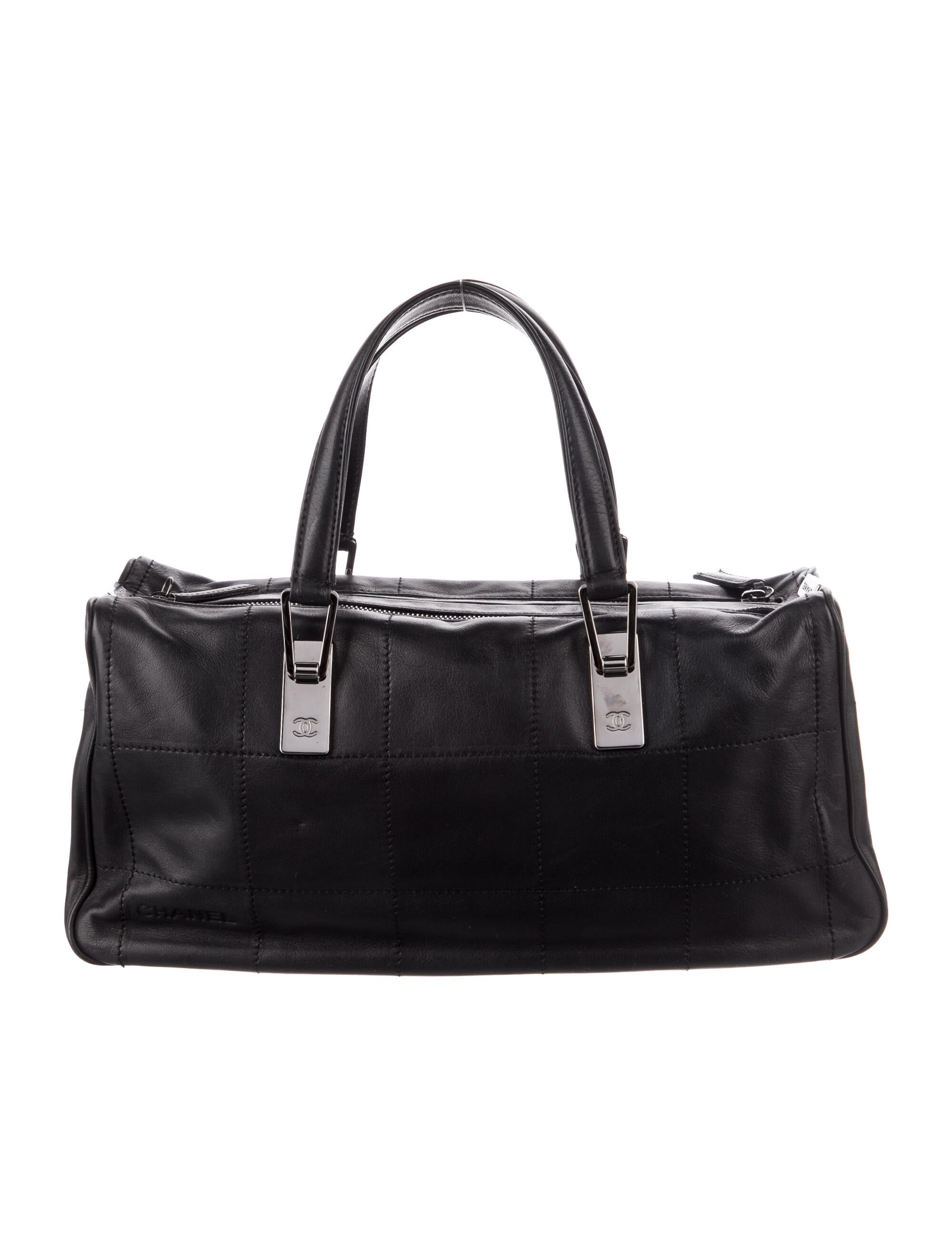 Chanel Caviar Timeless Bowler Bag - Black Handle Bags, Handbags ...