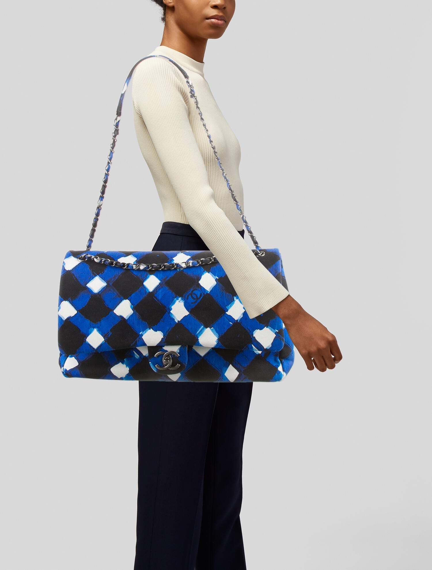 Chanel Airlines Large XXL Flap Bag - Blue Luggage and Travel, Handbags ...