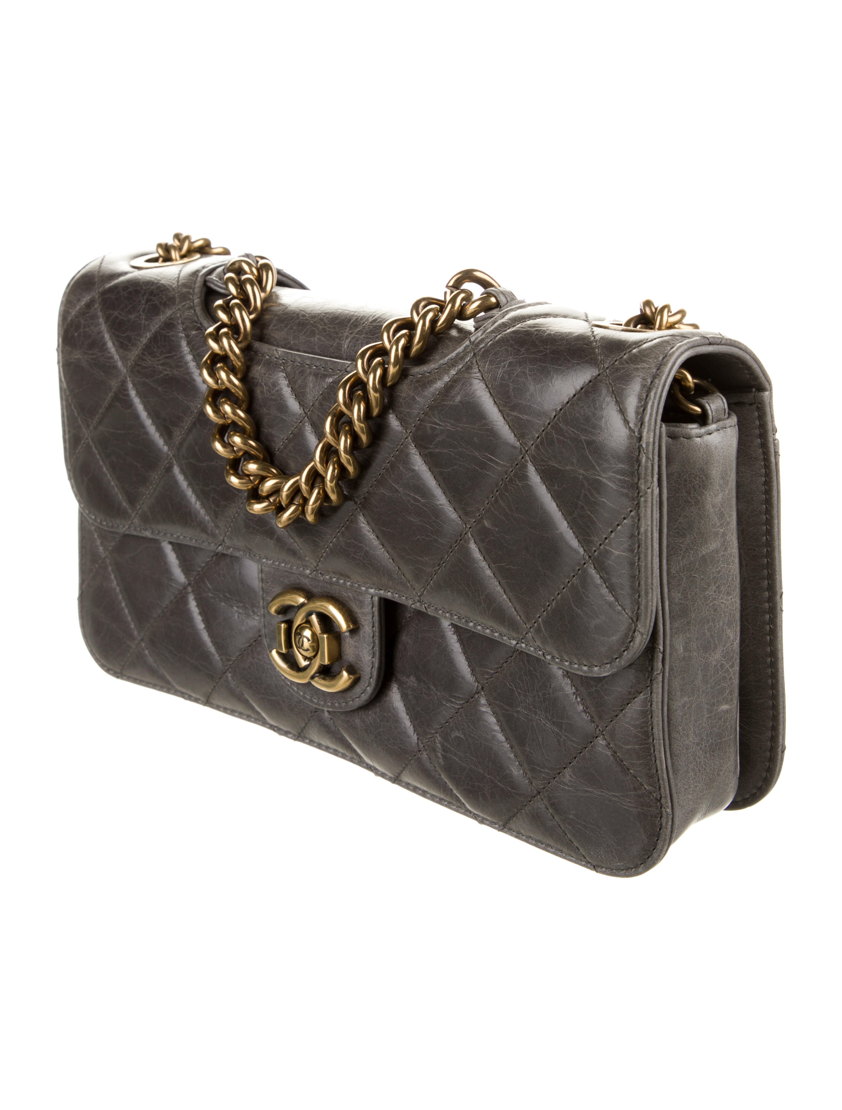Chanel Medium Perfect Edge Flap Shoulder Bag - Grey Shoulder Bags ...