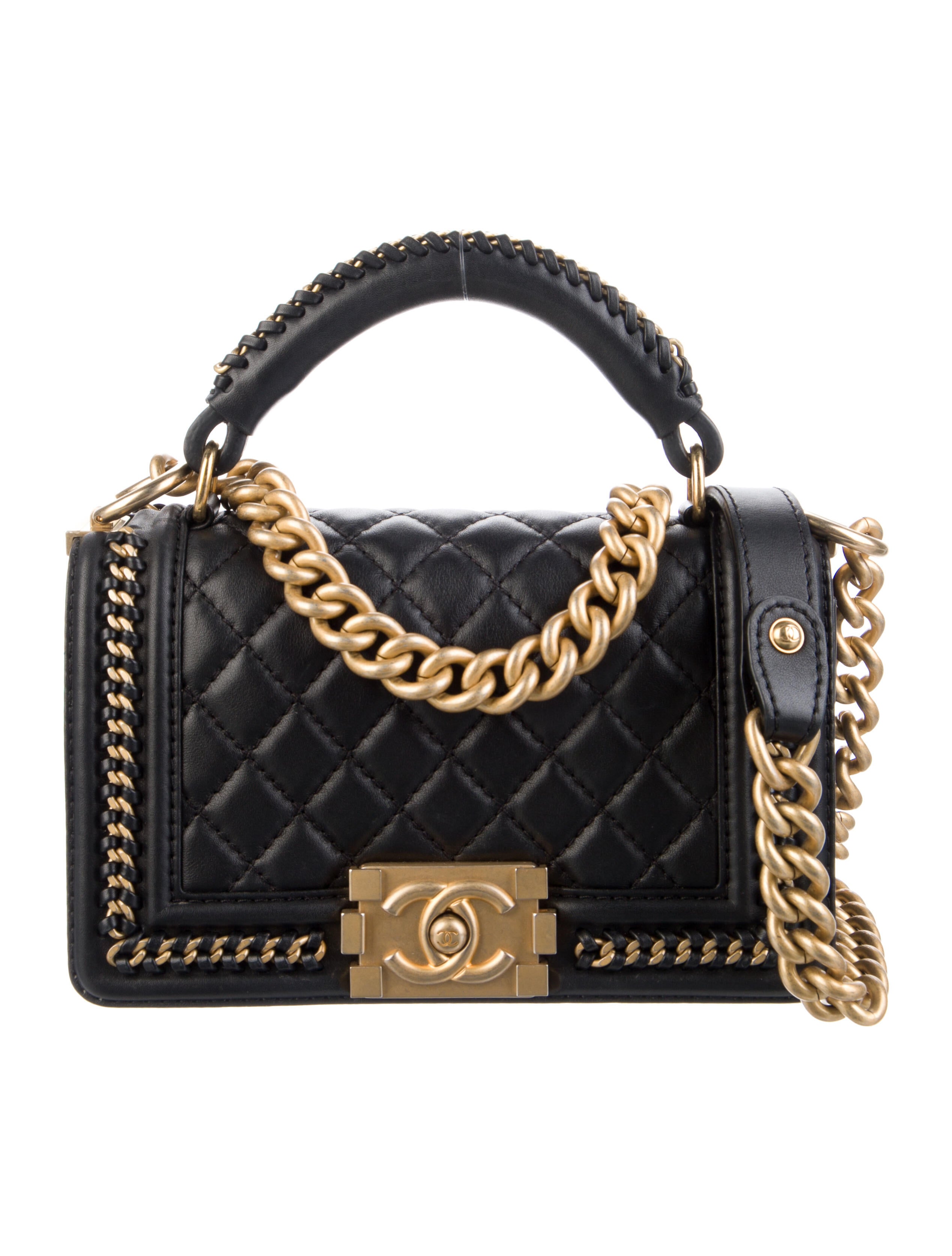 Chanel 2018 Charm On Quilted Circle Crossbody Bag - Black Crossbody ...