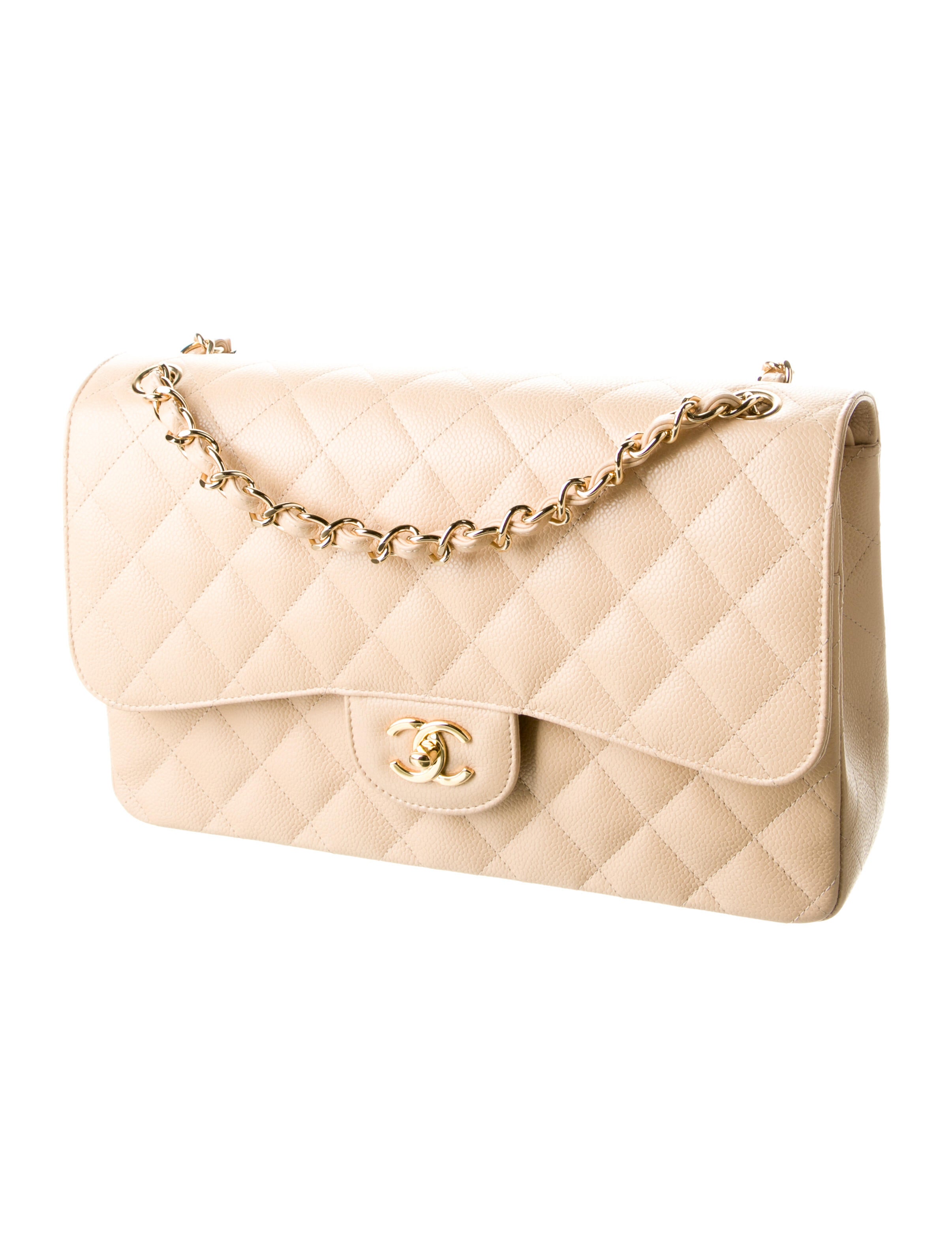 Chanel Classic Jumbo Double Flap Bag - Neutrals Shoulder Bags, Handbags ...