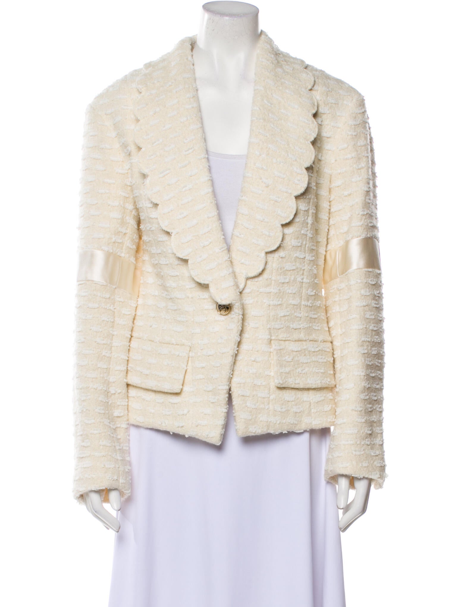 Chanel 2017 Tweed Pattern Evening Jacket - Neutrals Jackets, Clothing ...