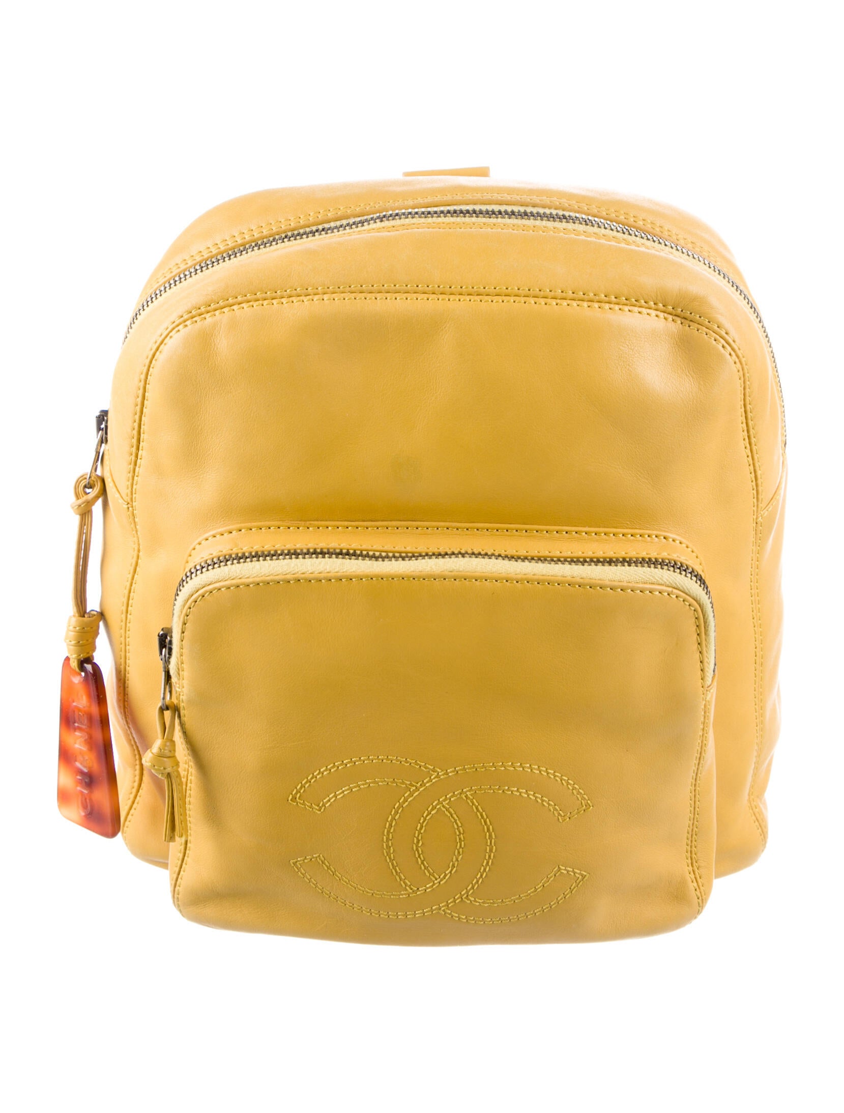 Chanel Vintage Timeless CC Backpack - Yellow Backpacks, Handbags ...