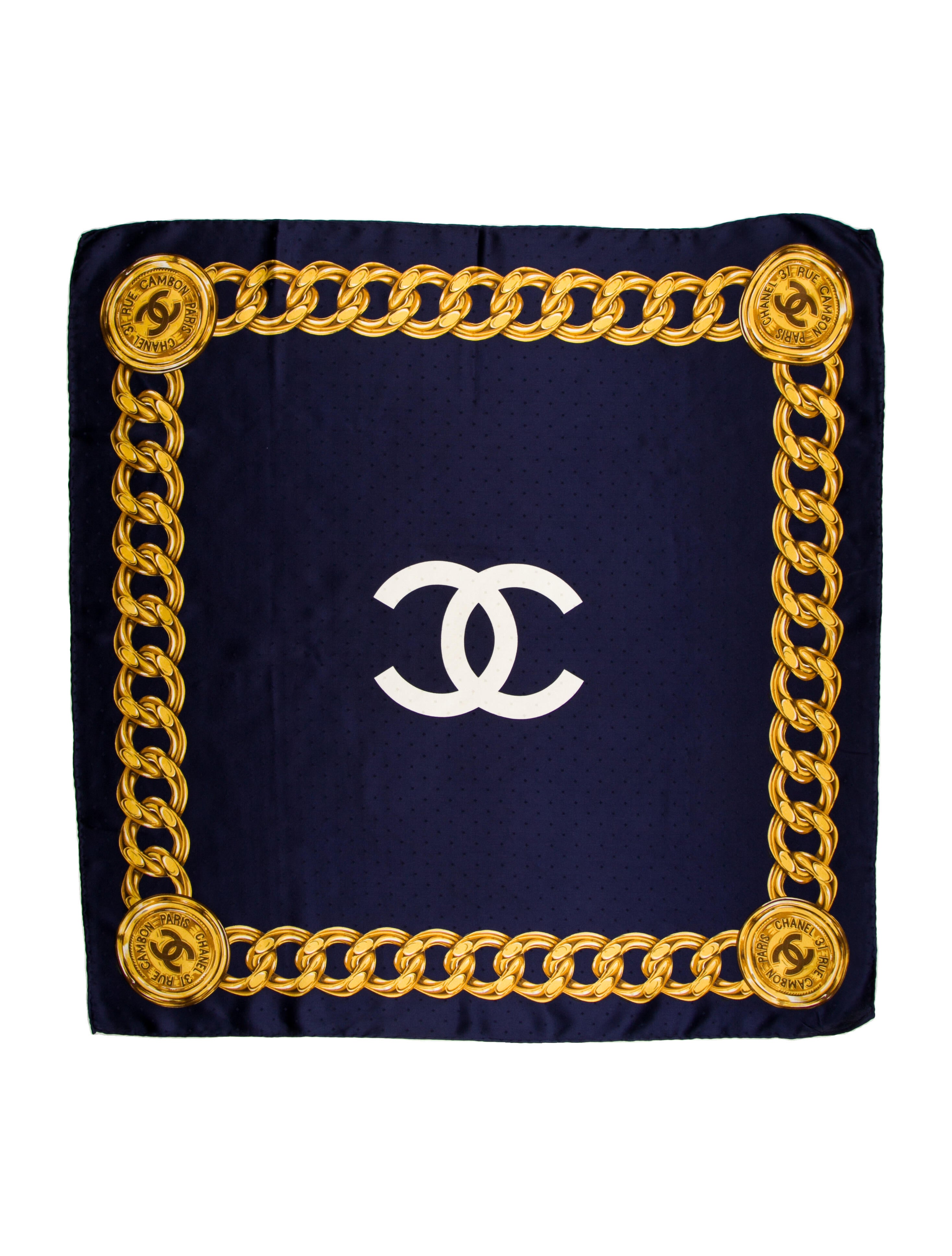 Chanel Camellia Velvet Scarf - Blue Scarves and Shawls, Accessories ...