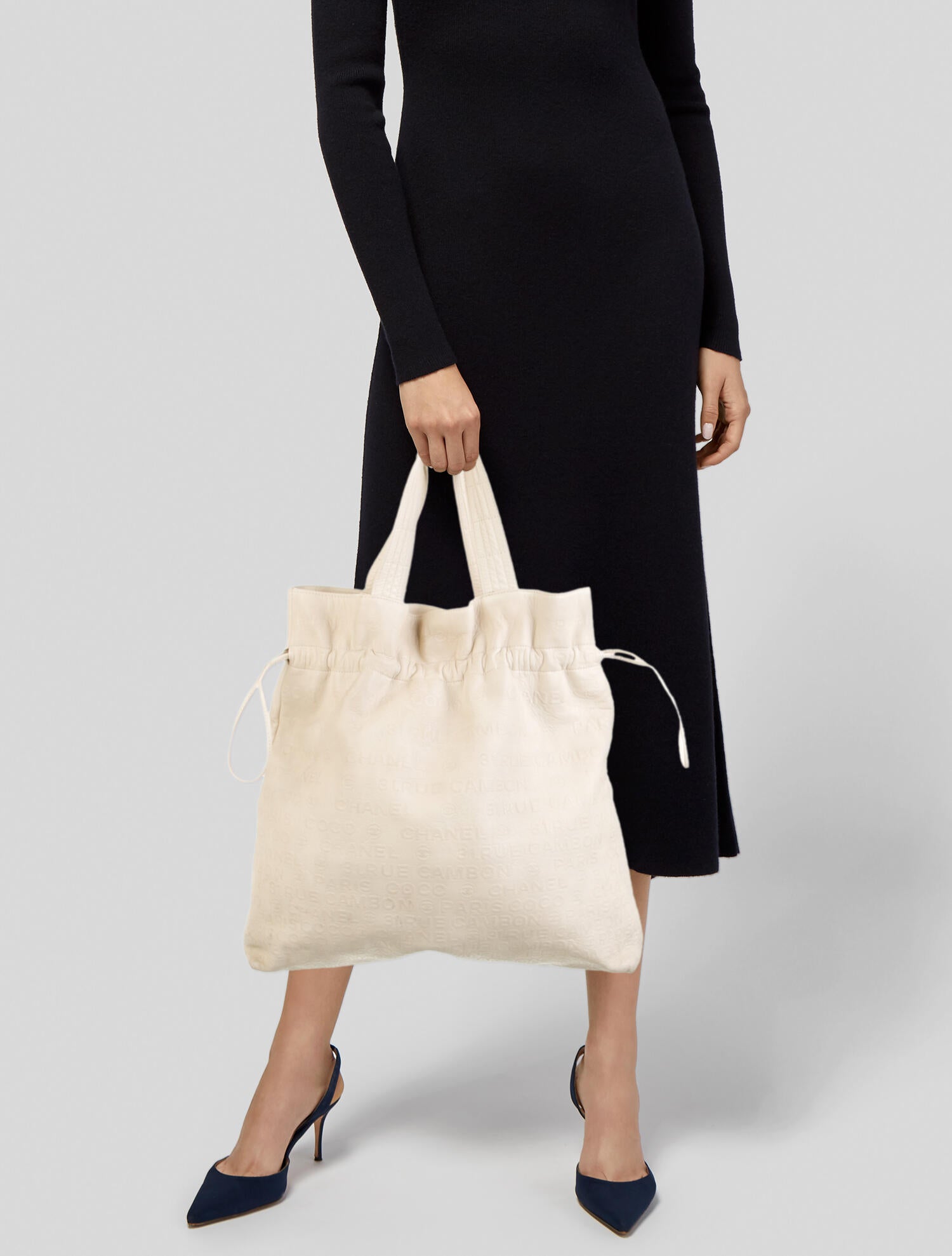 Chanel Melrose Jersey Cabas Tote - Metallic Totes, Handbags - CHA148071 ...