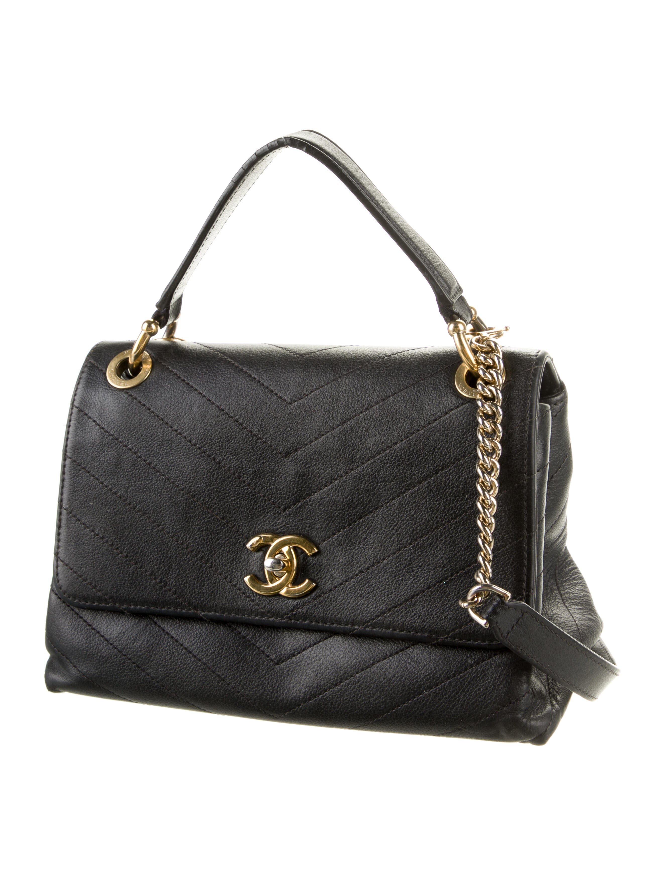 Chanel Coco Pleats Messenger Bag - Black Handle Bags, Handbags ...