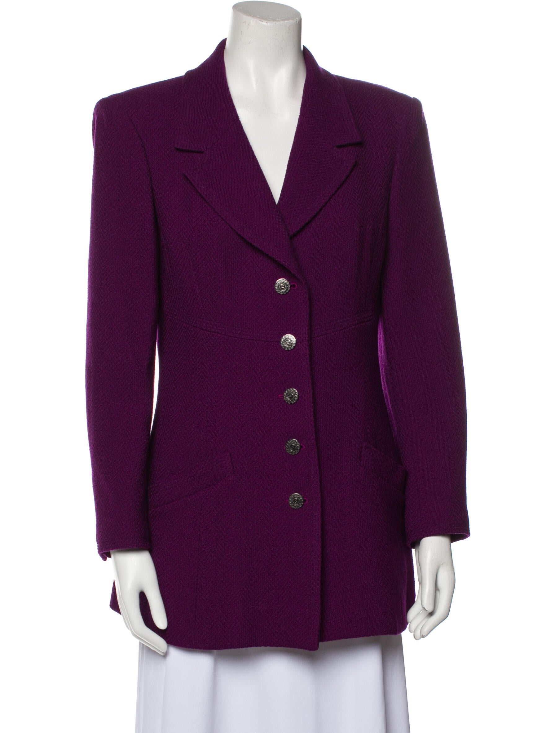 Chanel Vintage 1997 Peacoat - Purple Coats, Clothing - CHA882969 | The ...