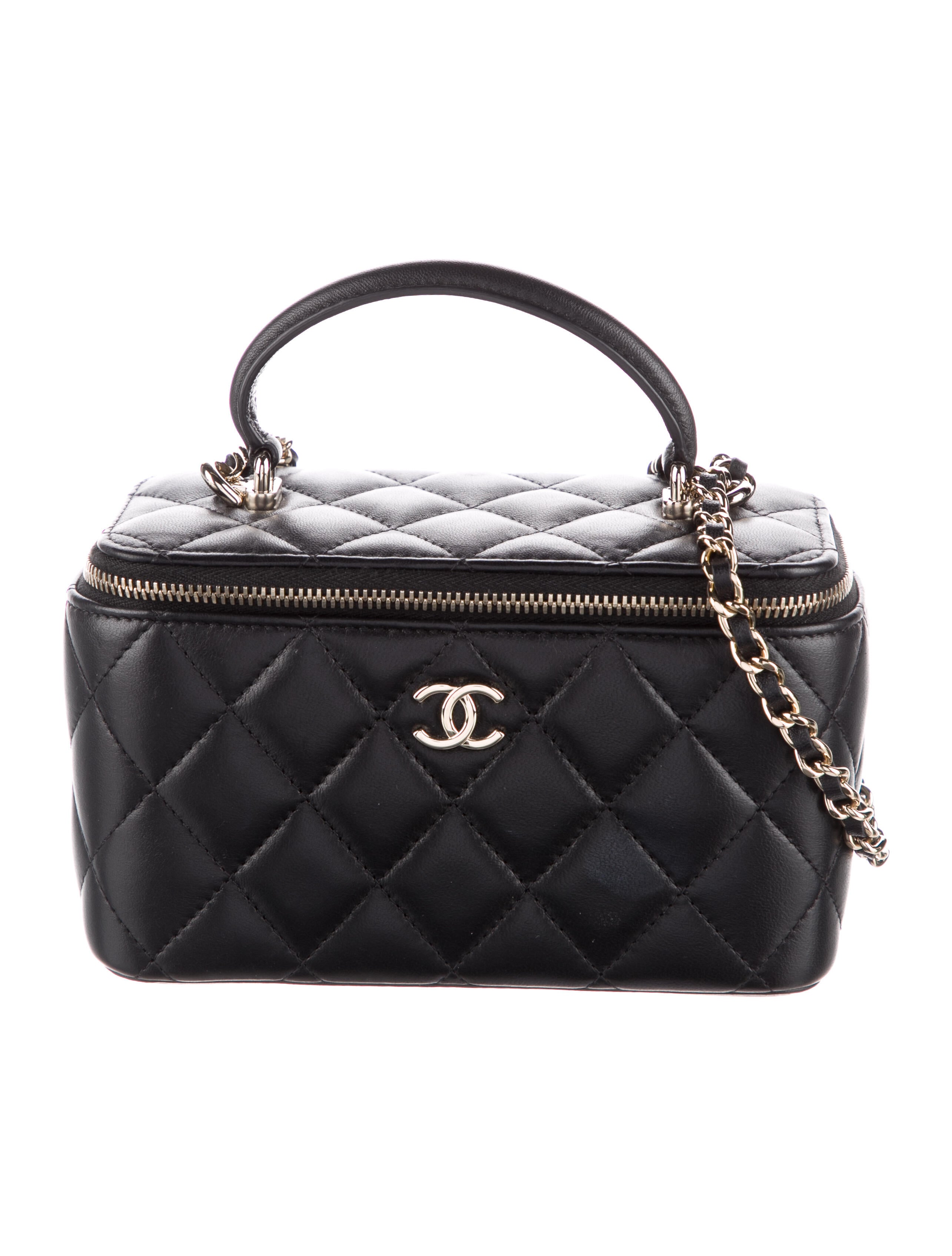 Chanel Quilted Vanity Case - Black Crossbody Bags, Handbags - CHA886694 ...