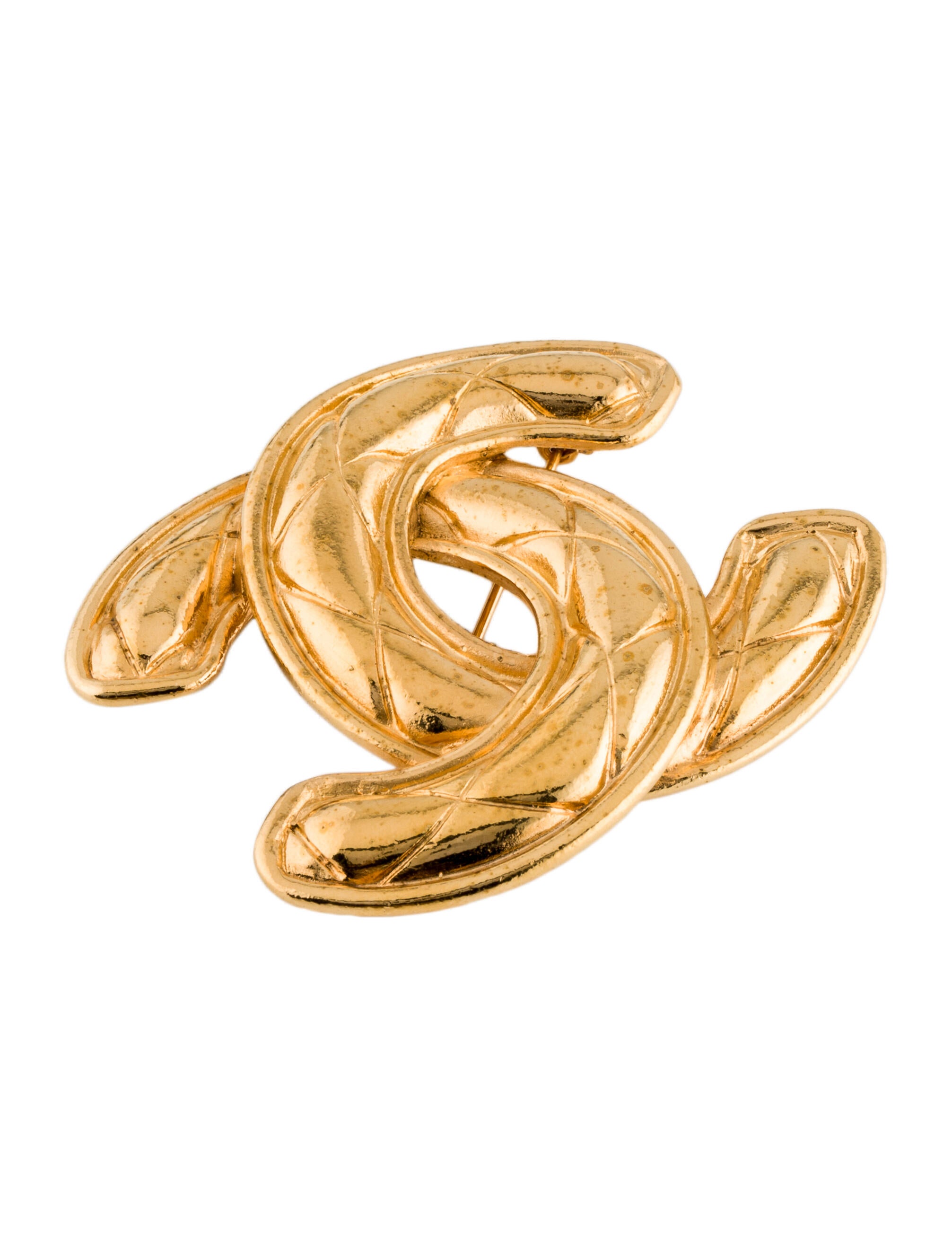 Chanel Vintage CC Brooch - Gold-Plated Pin, Brooches - CHA875574 | The ...