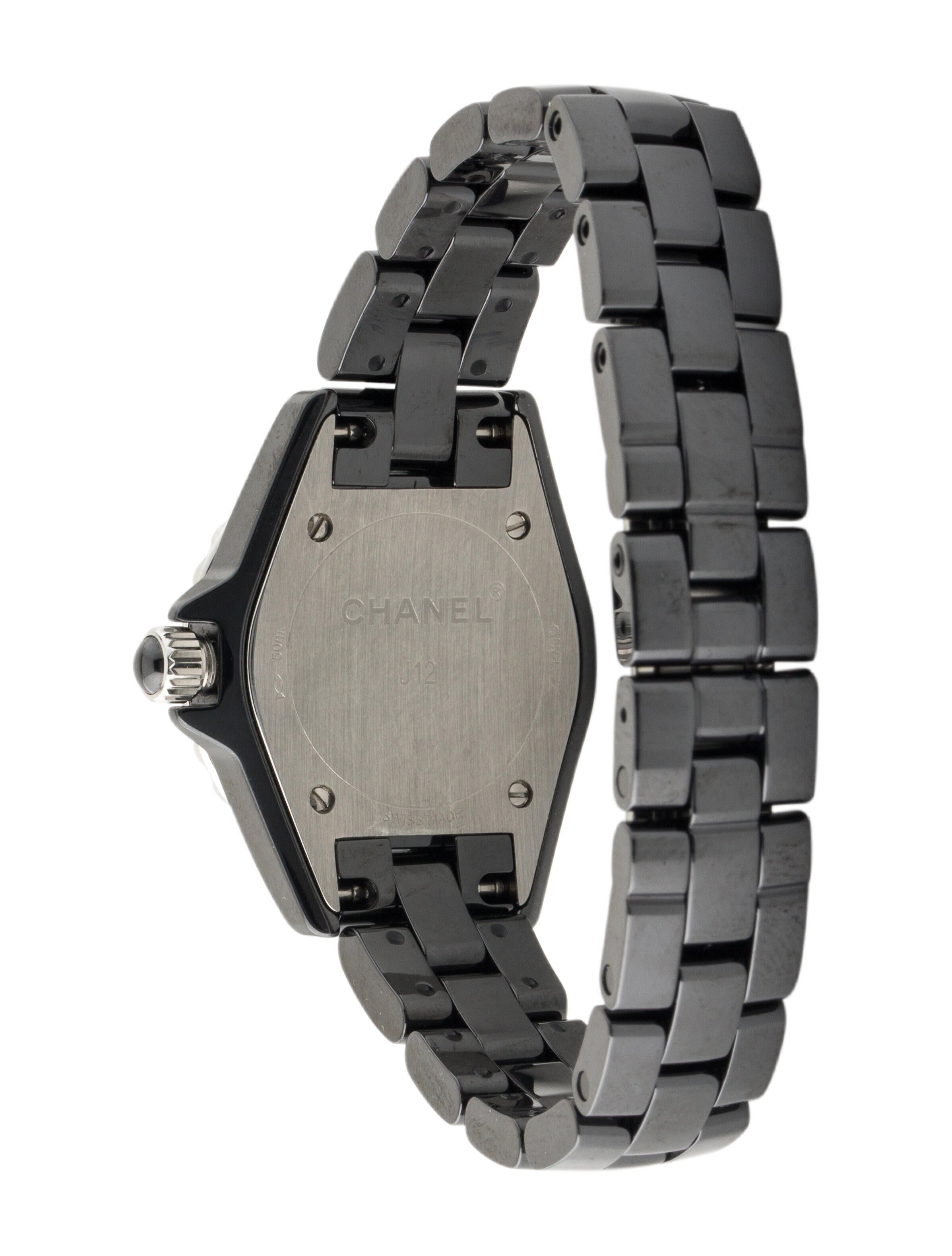 Chanel J12 Intense Black Watch - H4196 | The RealReal