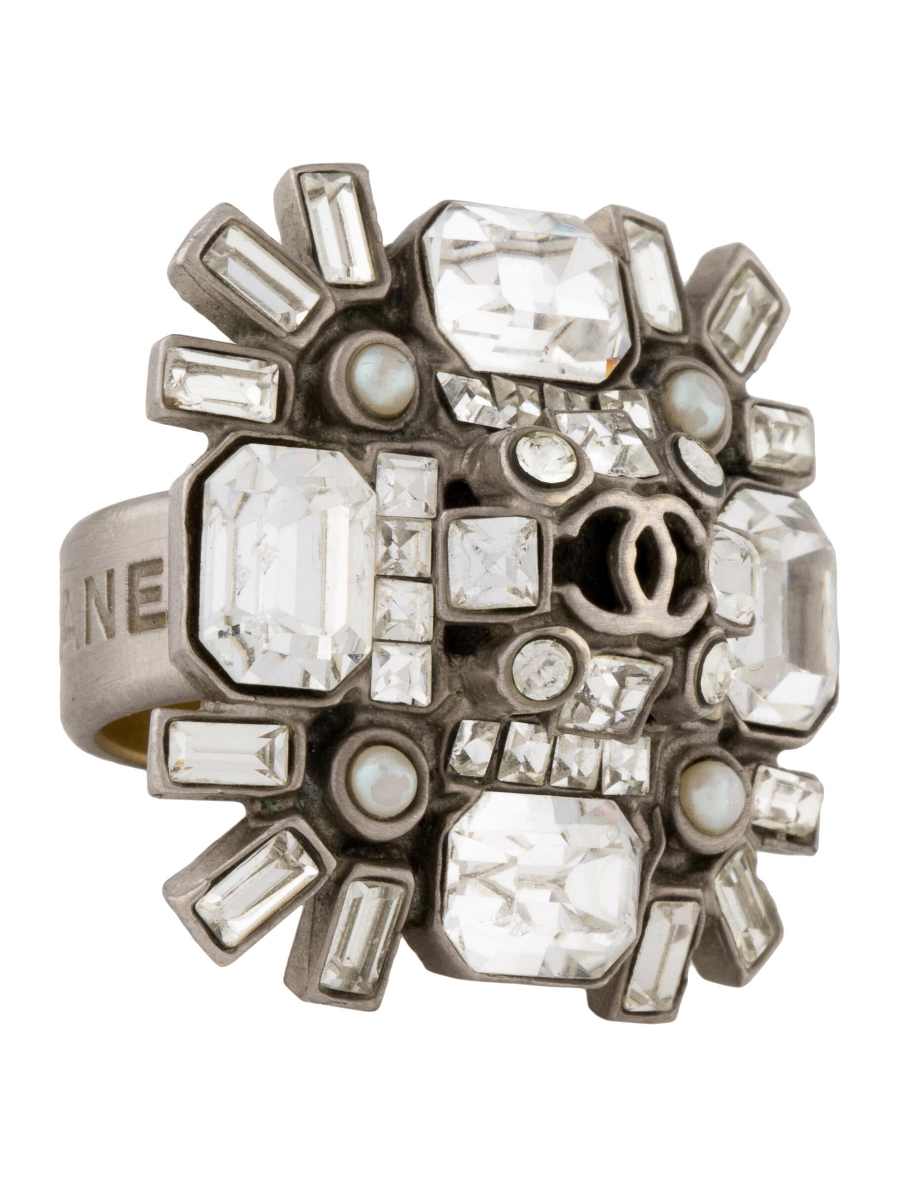 Ring 18K Sapphire & Diamond Cocktail Ring - 18K Yellow Gold Cocktail ...