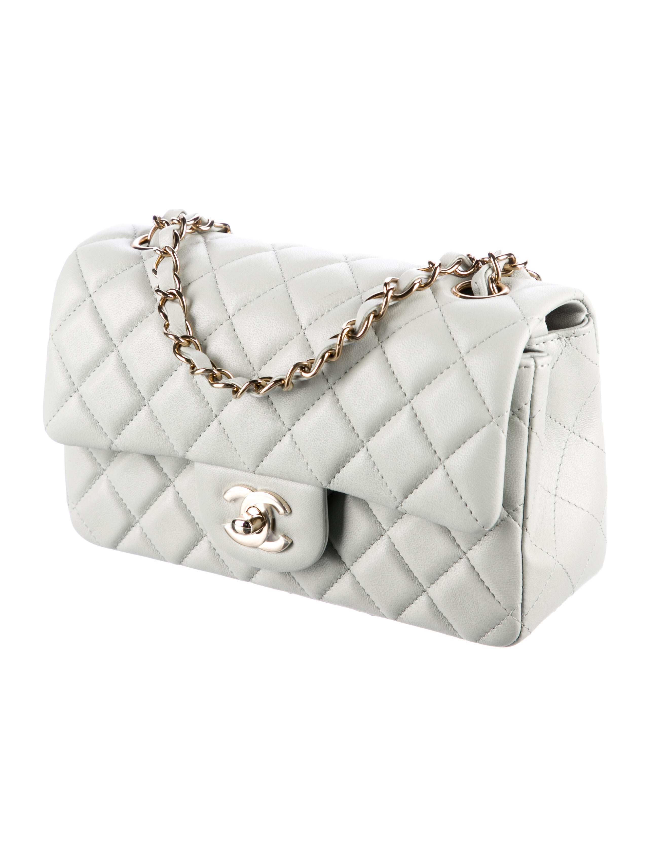 Chanel 2023 Classic Rectangular Mini Flap Bag - Grey Shoulder Bags ...