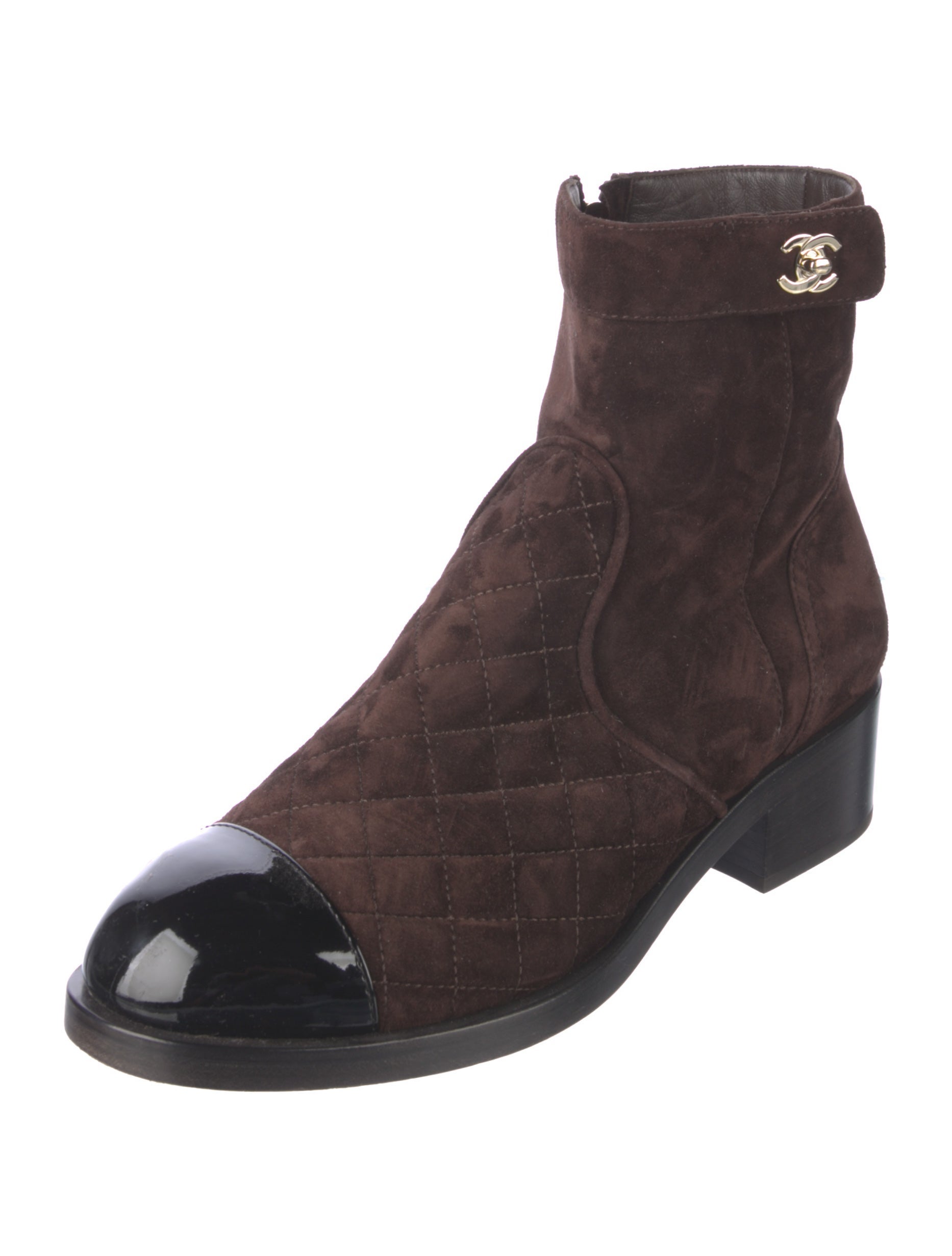 Chanel 2020 Interlocking CC Logo Boots - Brown Boots, Shoes - CHA898665 ...